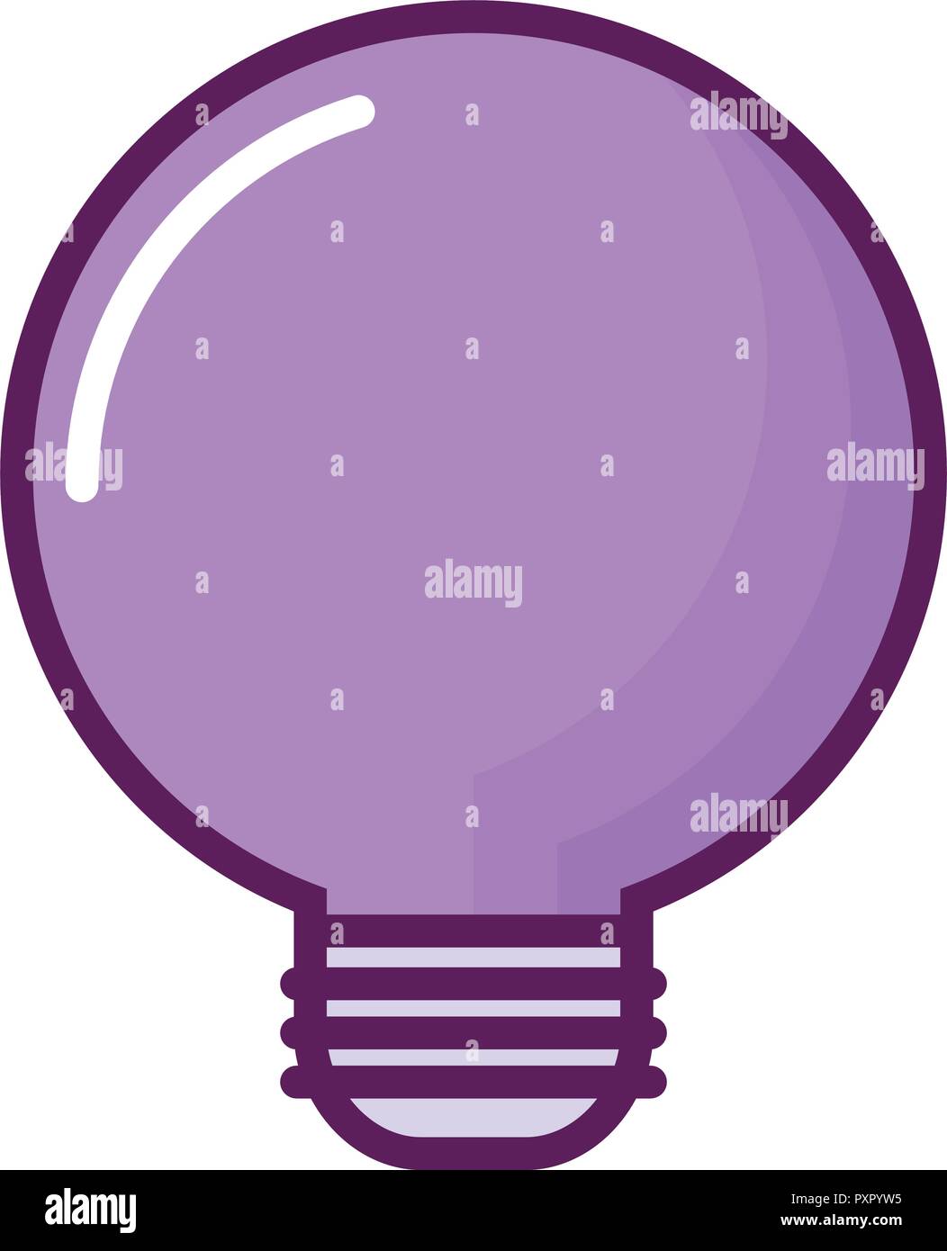 light bulb over white background, vector illustration Stock Vector ...