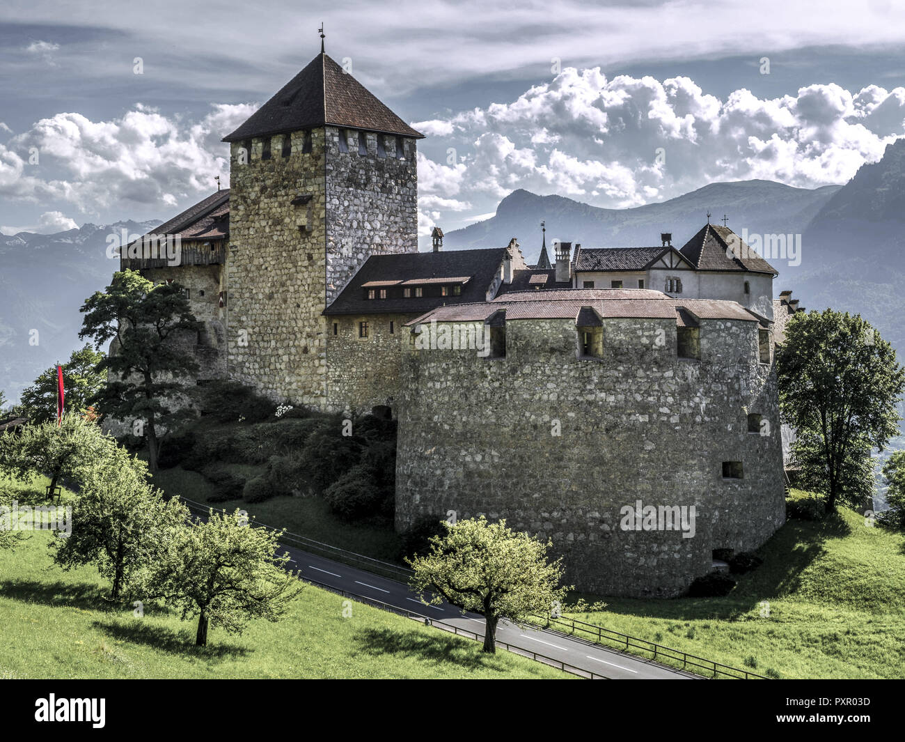 Schloss Vaduz Castle, Principality of Liechtenstein, Europe Stock Photo ...