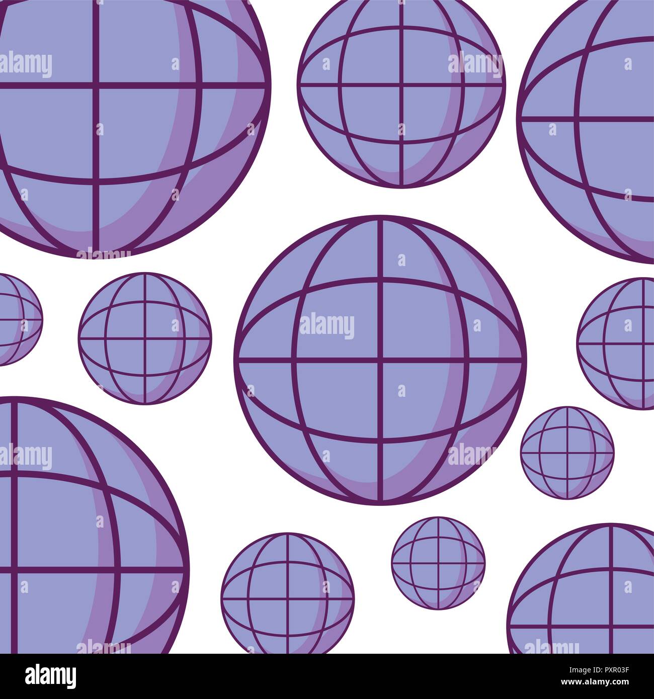 global spheres background, vector illustration Stock Vector Image & Art ...