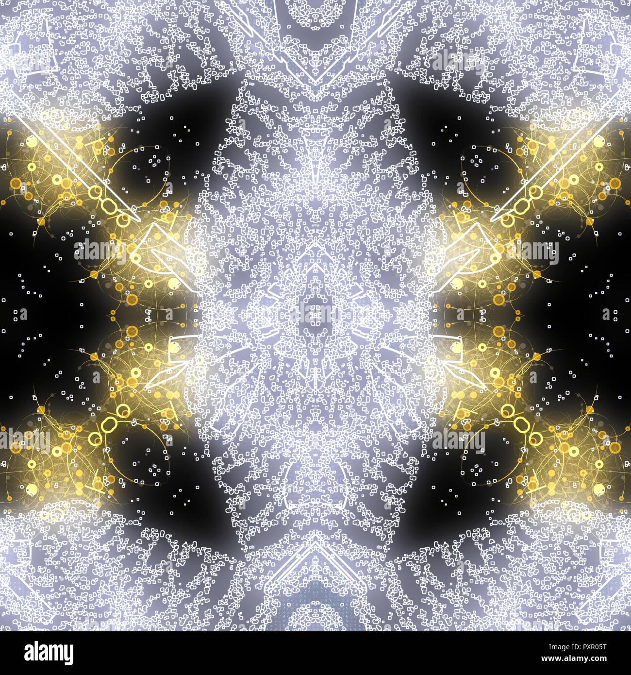 A colorful and vivid image with abstract Sacred Geometry. A psychedelic ...