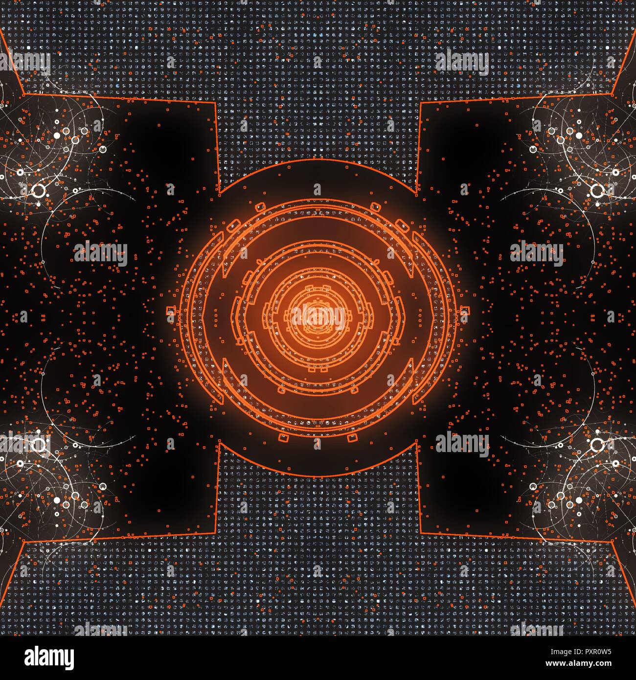 A colorful and vivid image with abstract Sacred Geometry. A psychedelic ...