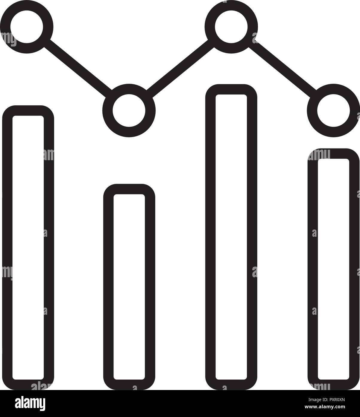 bar chart over white background, vector illustration Stock Vector Image ...