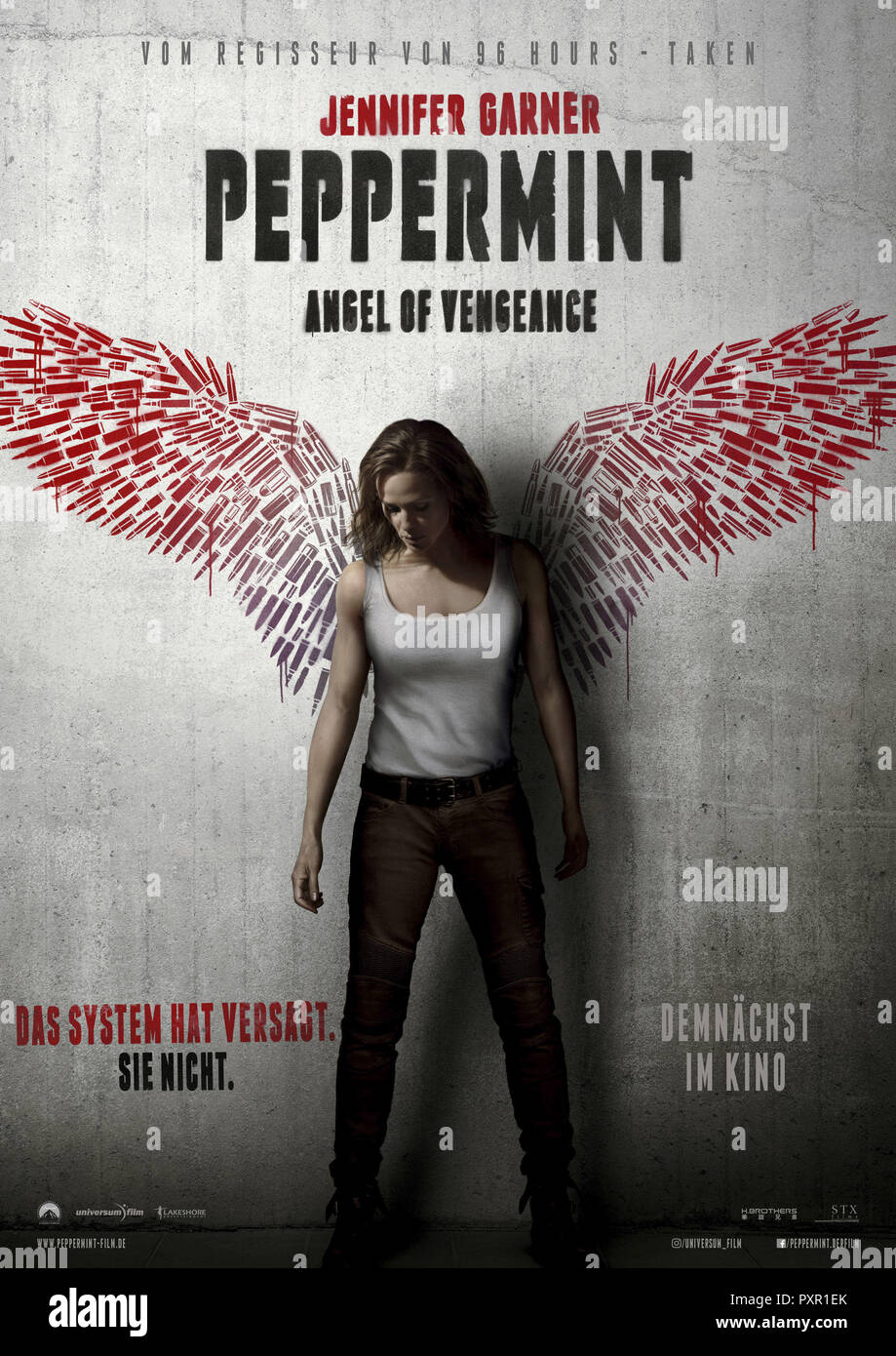 PEPPERMINT, German poster, Jennifer Garner, 2018. © STX Entertainment ...
