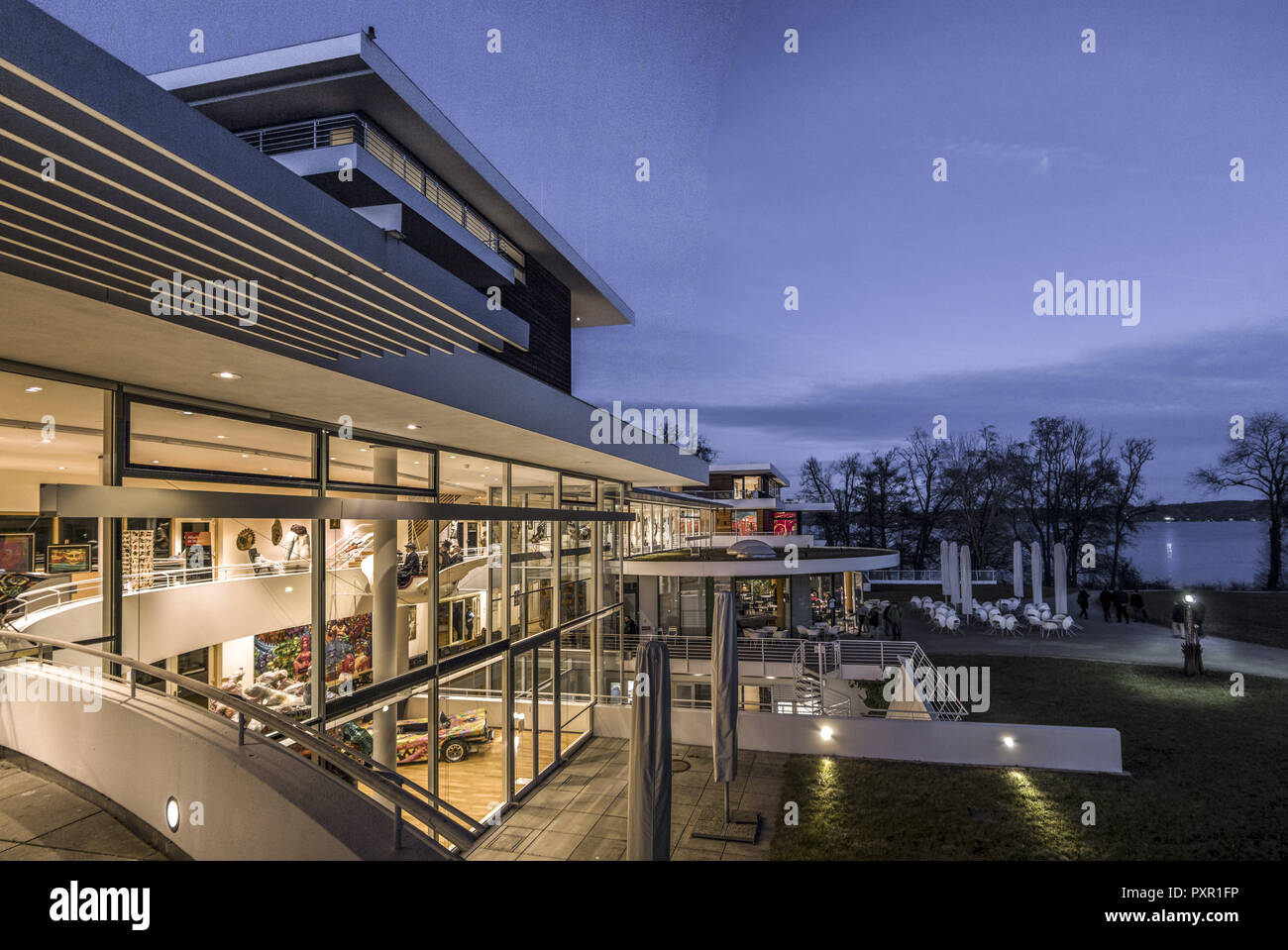 Buchheim Museum at Dusk in Bernried, Bavaria, Germany Stock Photo - Alamy