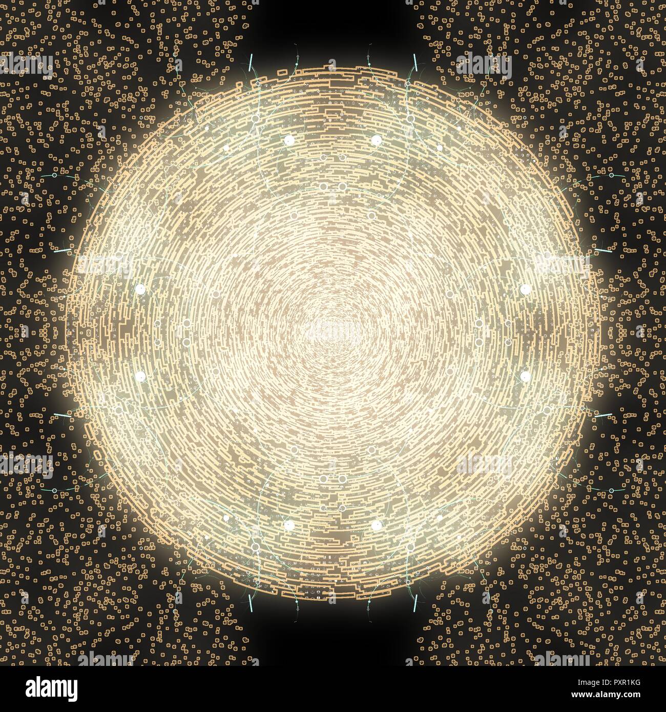 A colorful and vivid image with abstract Sacred Geometry. A psychedelic ...