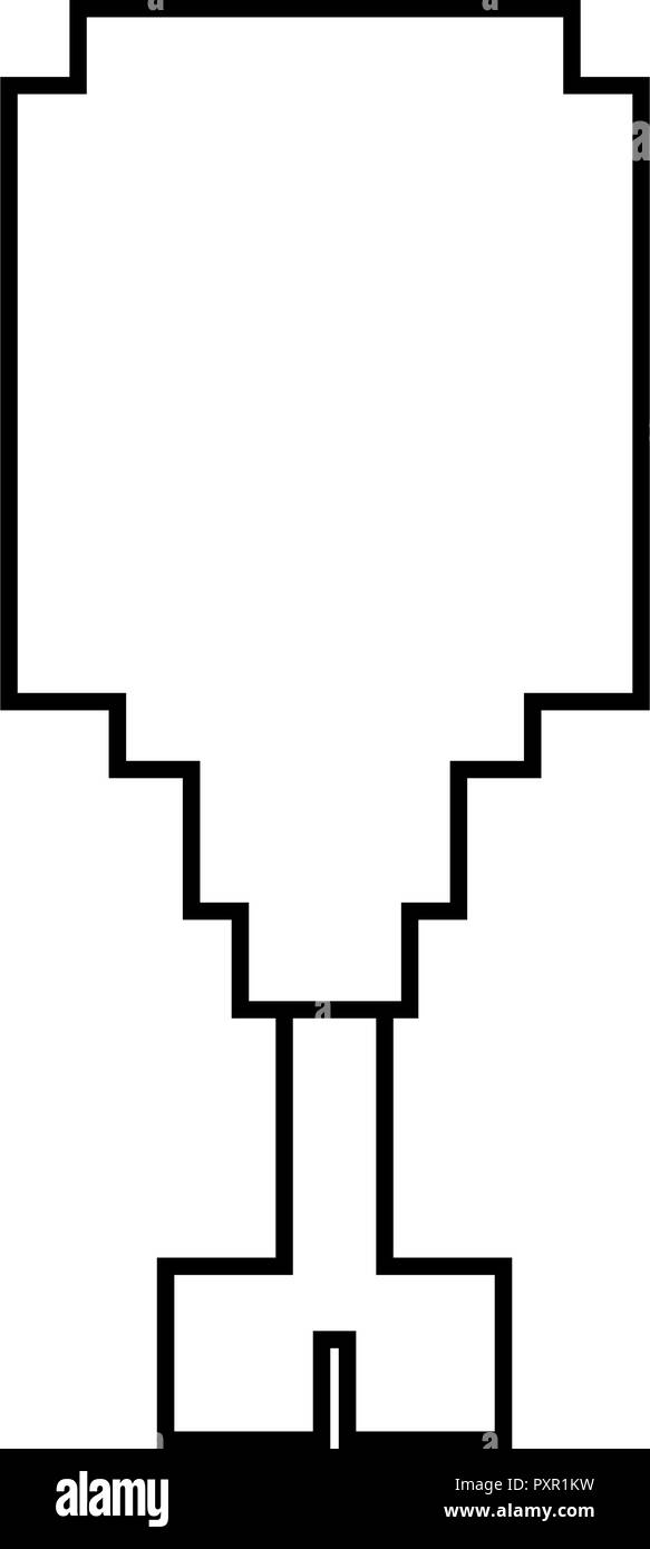 pixel video game chicken leg vector illustration Stock Vector Image ...