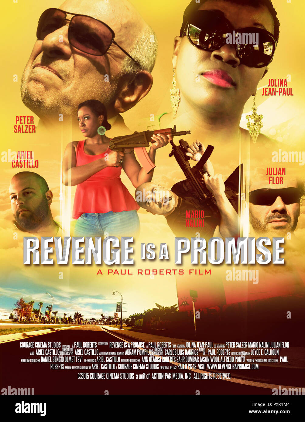 REVENGE IS A PROMISE, US poster, clockwise from top left: Peter Salzer ...