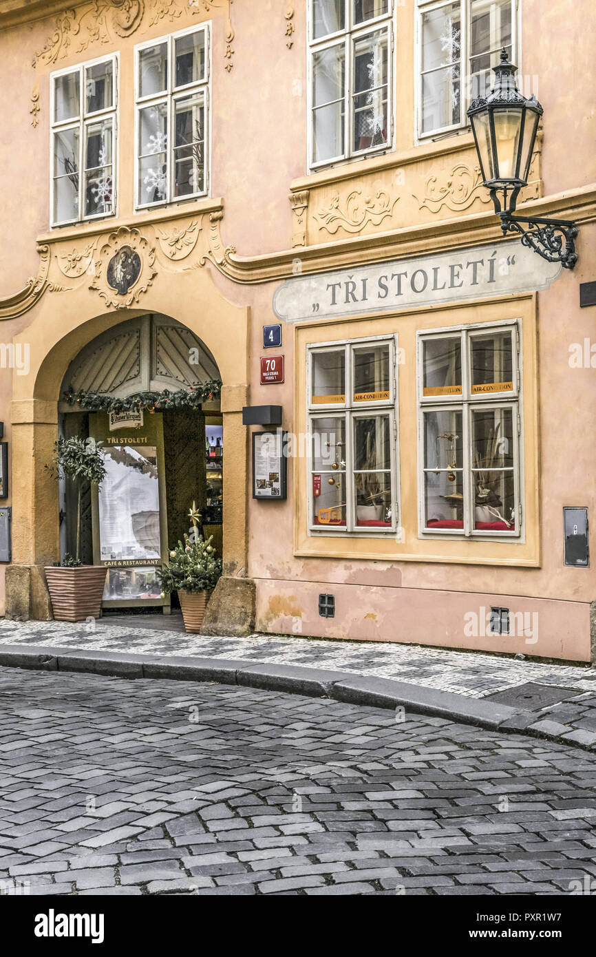 Czech Republic, Prague, romantic lane in the Old Town Stock Photo - Alamy