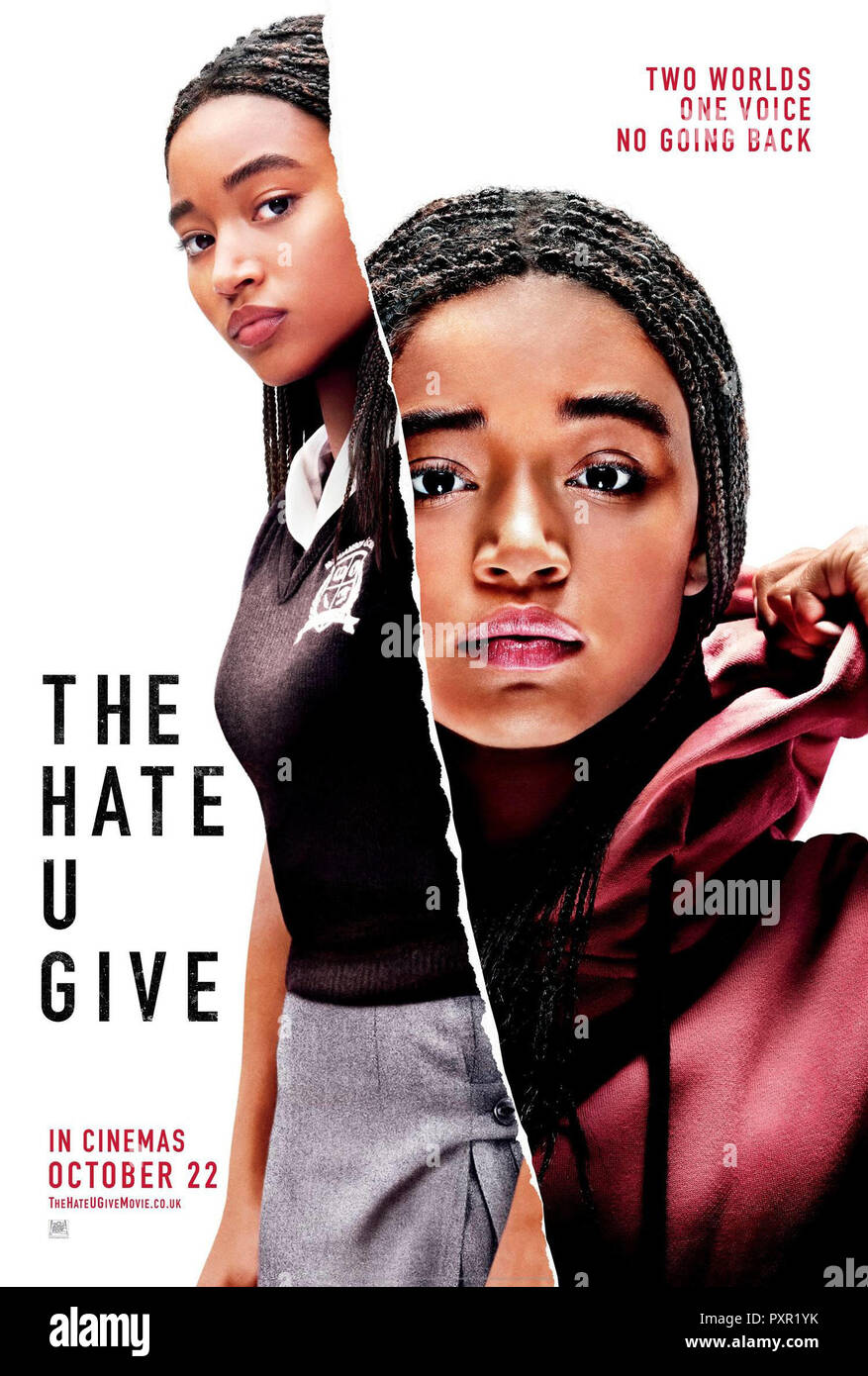 THE HATE U GIVE, British poster, Amandla Stenberg, 2018. TM & copyright ...