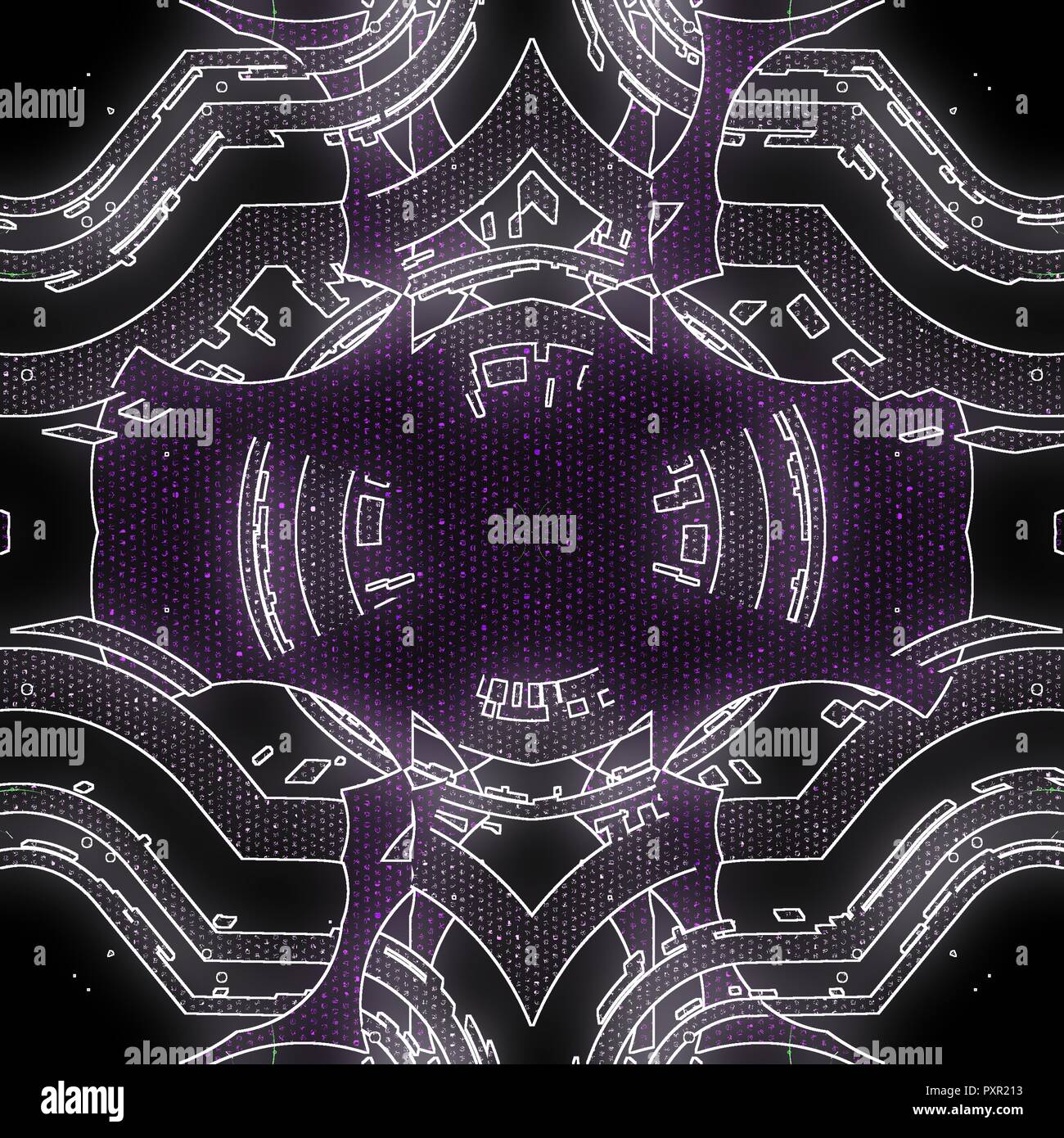 A colorful and vivid image with abstract Sacred Geometry. A psychedelic ...