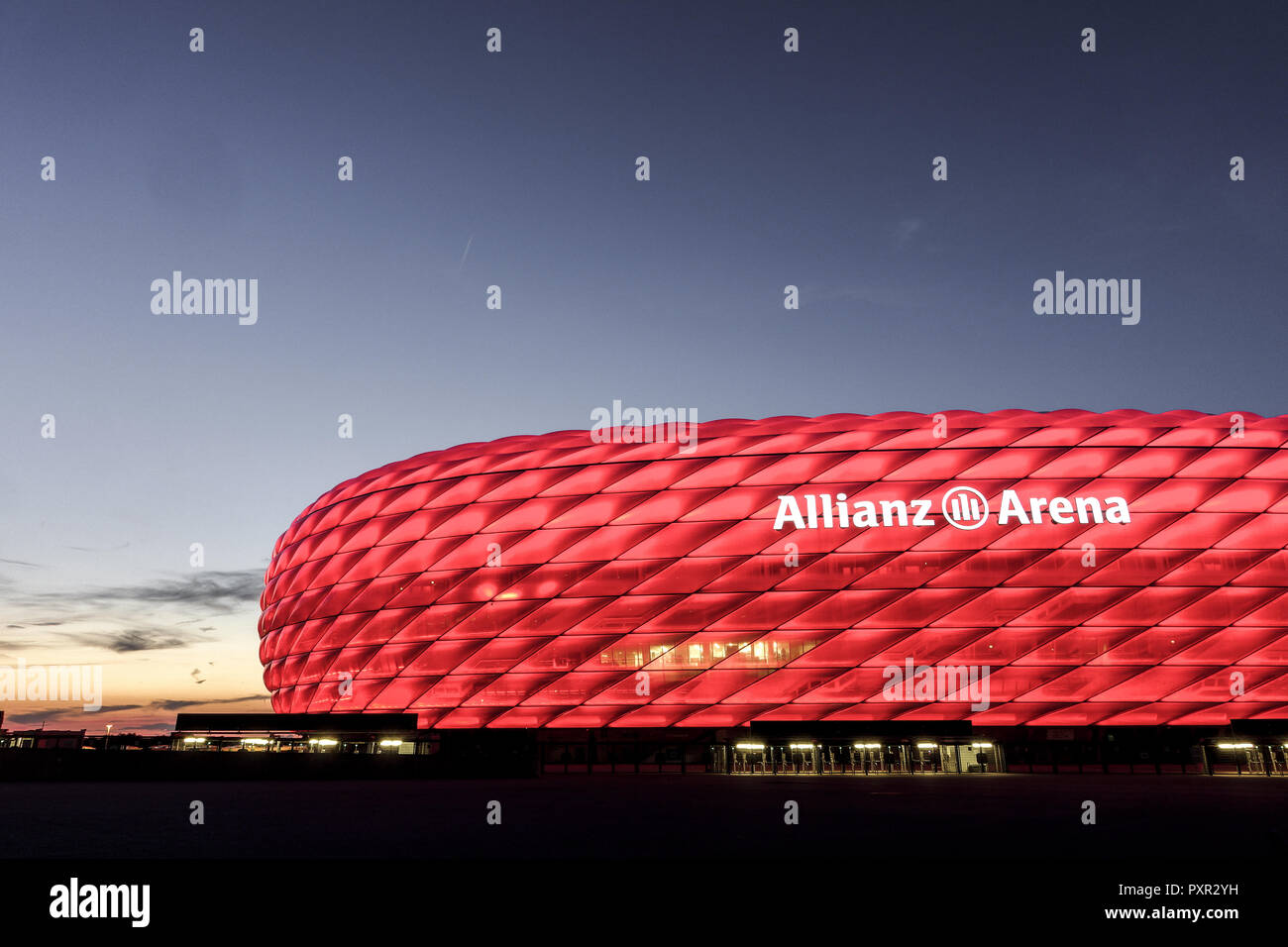 Famous football stadium Allianz Arena in Munich, Bavaria, Germany ...
