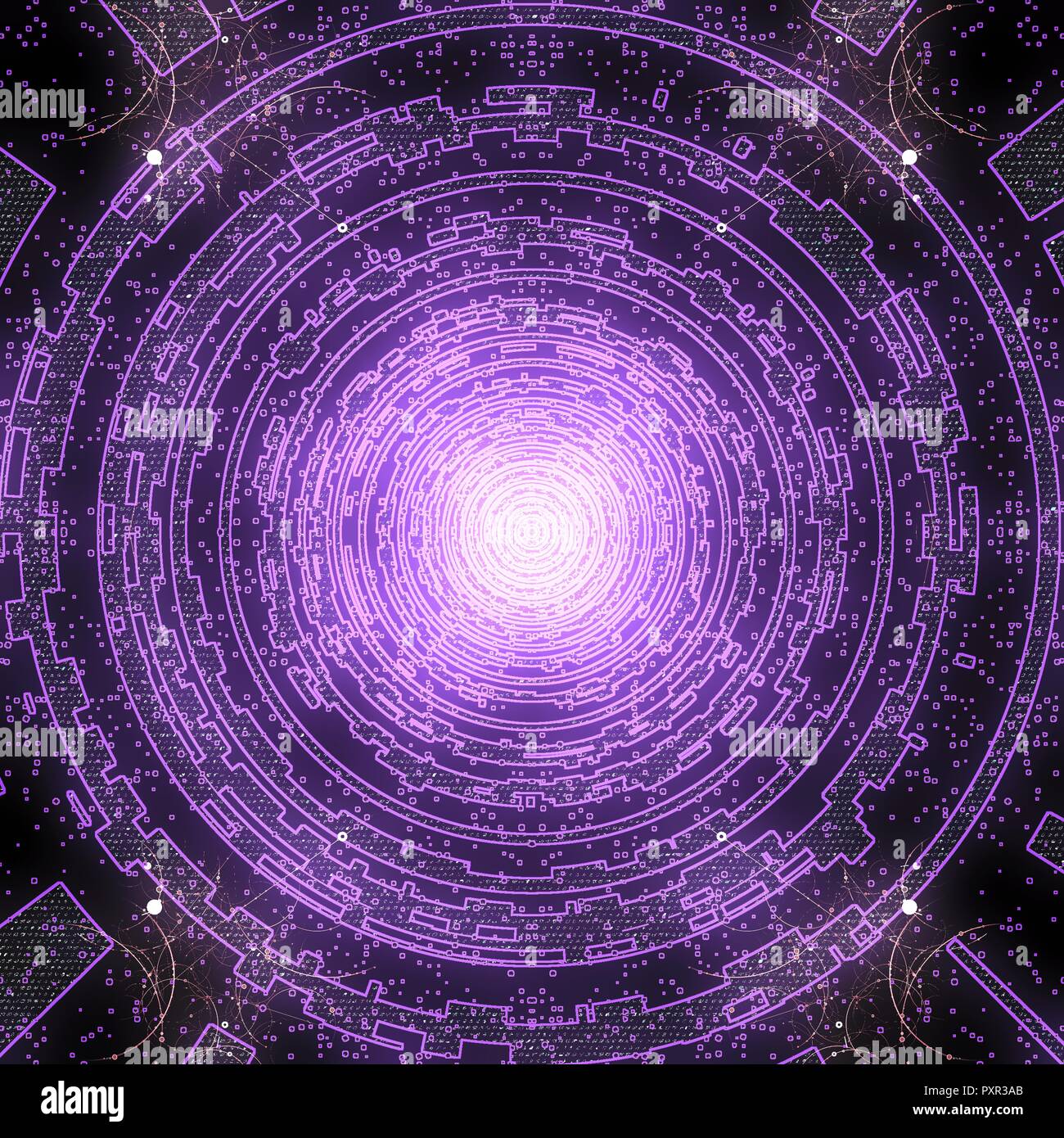 A colorful and vivid image with abstract Sacred Geometry. A psychedelic ...
