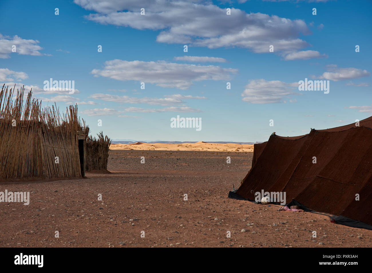 Berber tent in Sahara Desert, Merzouga, Africa Stock Photo - Alamy
