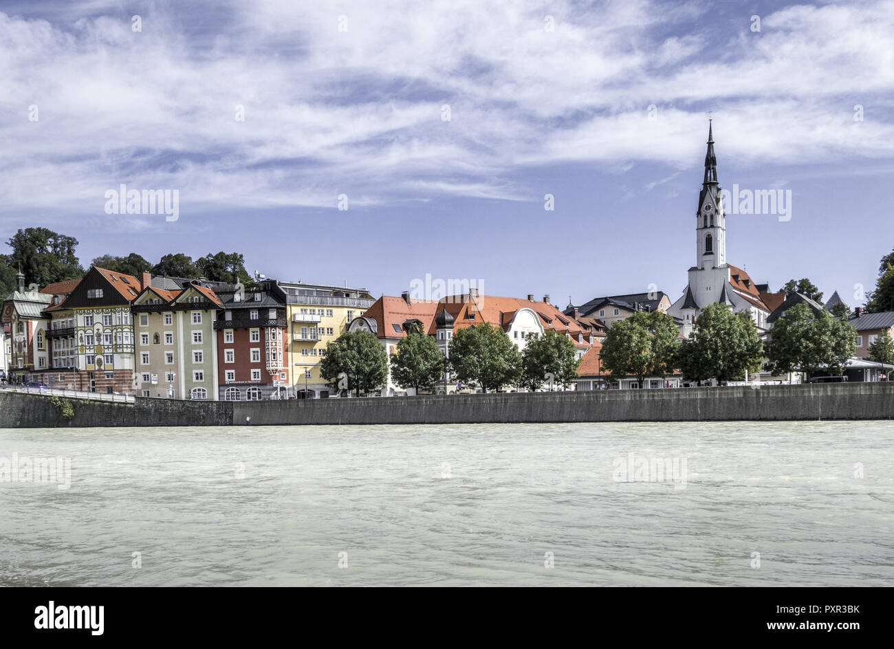 Townscape Bad Toelz, Bavaria, Germany Stock Photo - Alamy