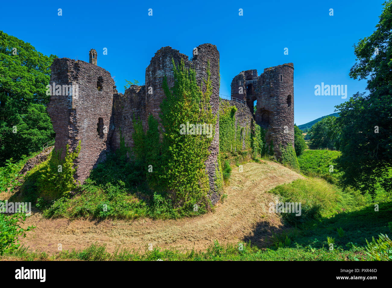 Grosmont castle summer hi-res stock photography and images - Alamy