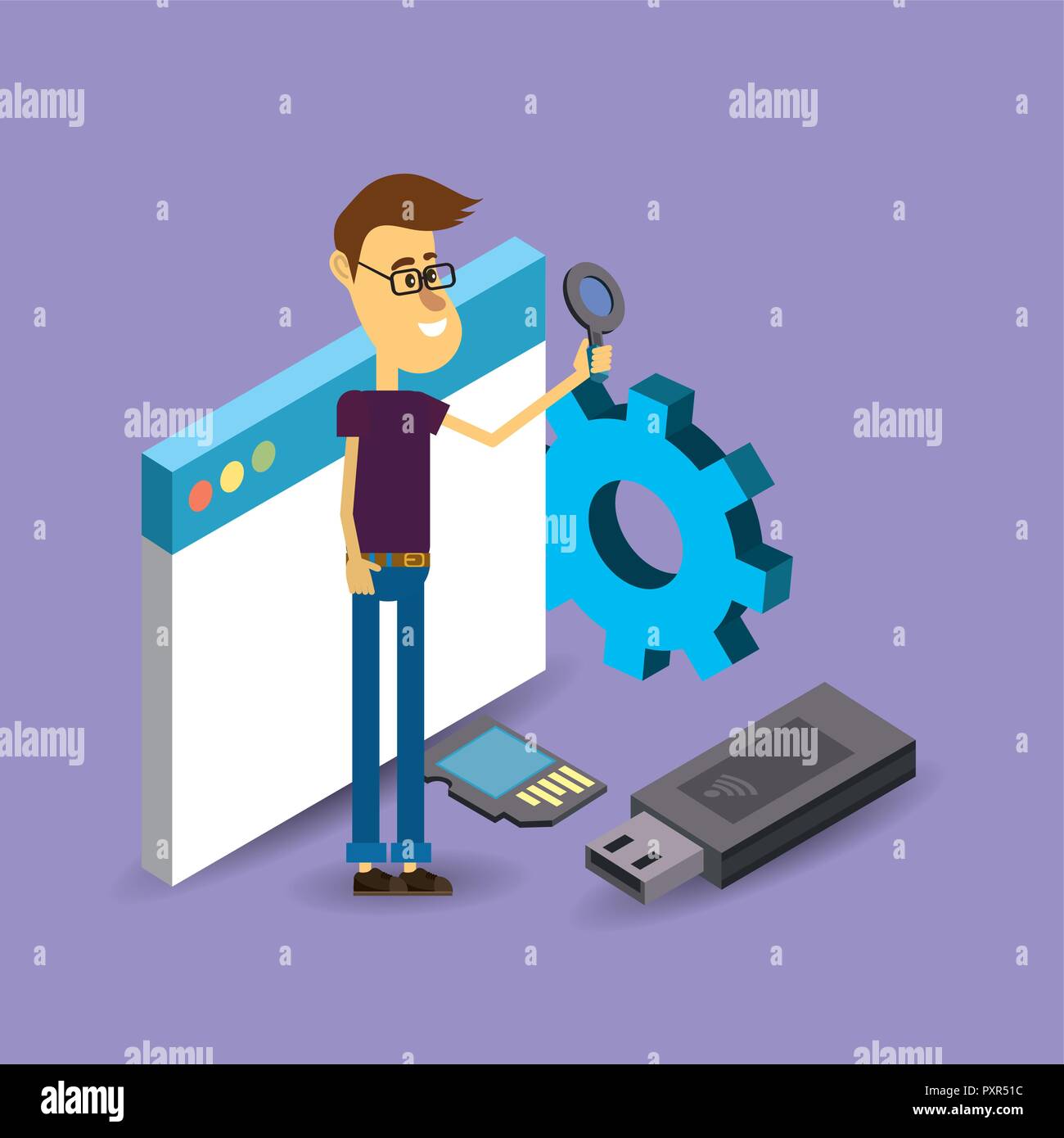 cloud storage cartoon Stock Vector Image & Art - Alamy