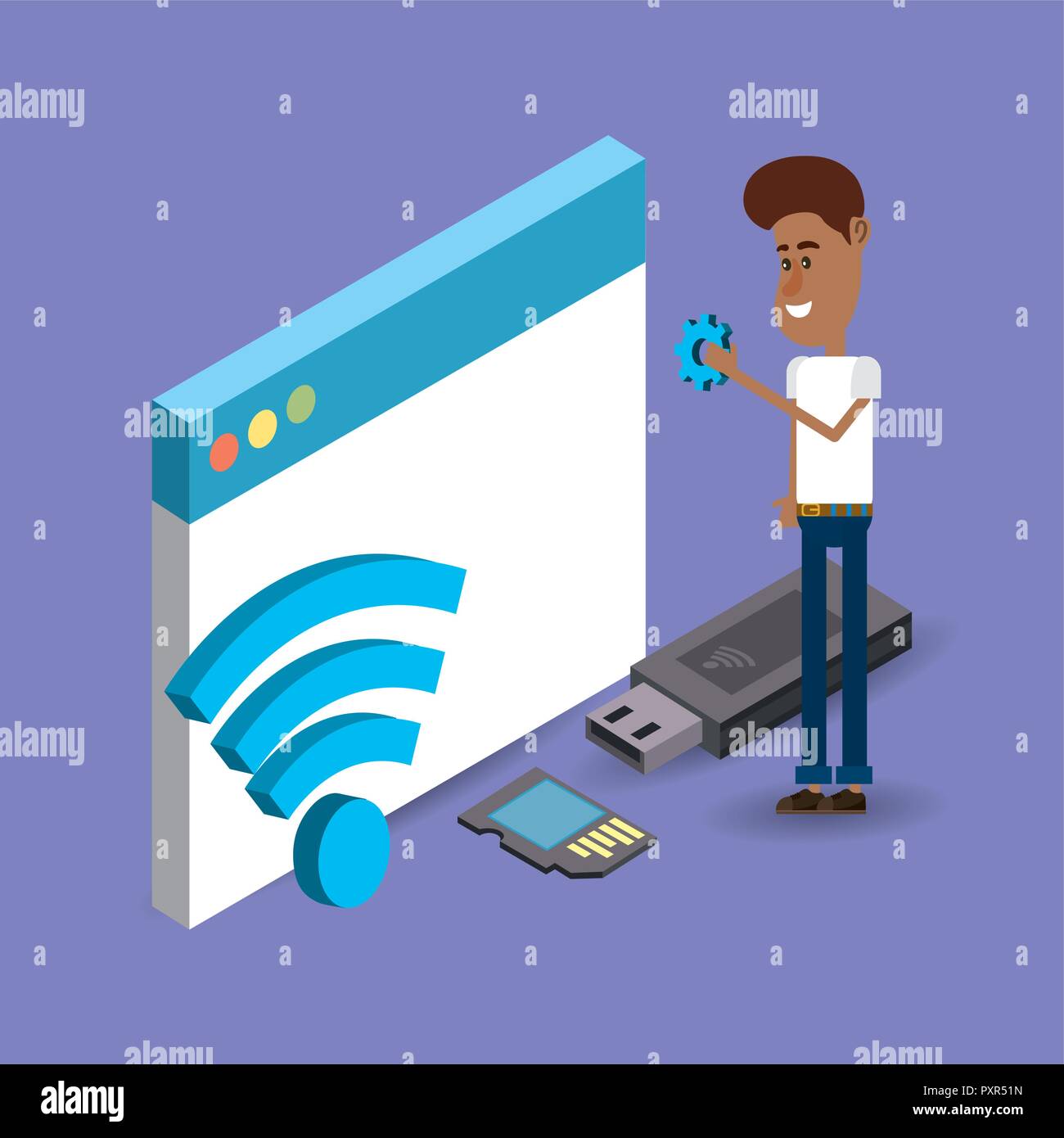 cloud storage cartoon Stock Vector Image & Art - Alamy