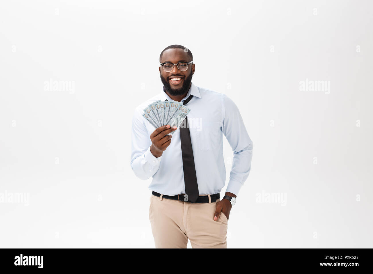 Headshot of successful smiling cheerful african american businessman ...
