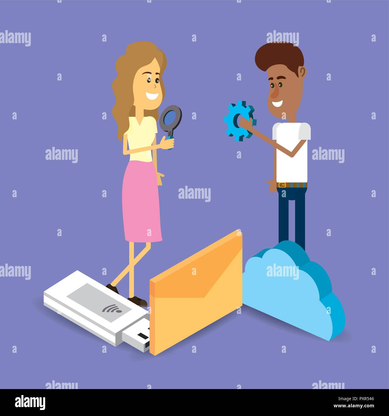 search engine cartoon Stock Vector Image & Art - Alamy
