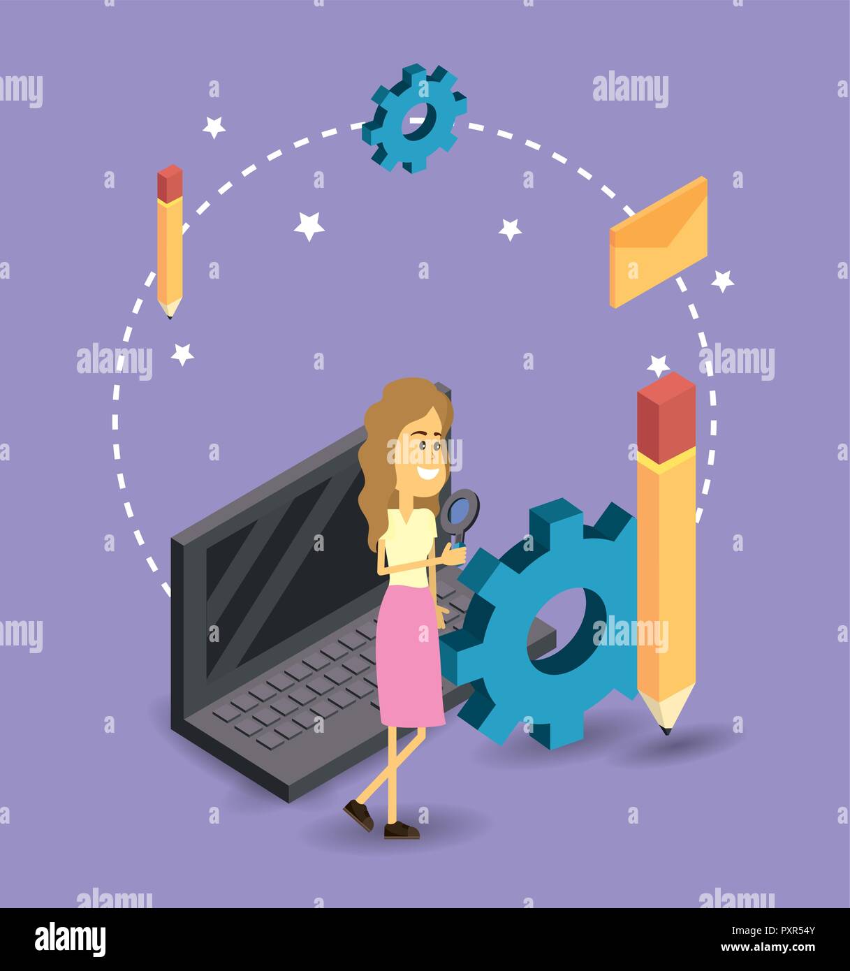 search engine cartoon Stock Vector Image & Art - Alamy