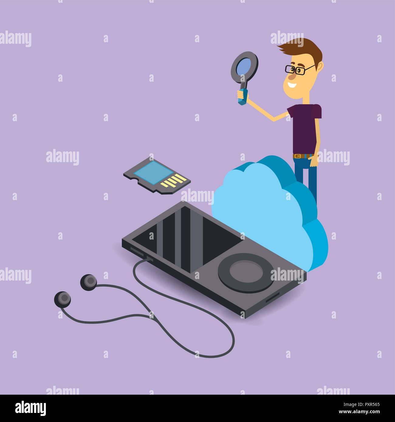 search engine cartoon Stock Vector Image & Art - Alamy