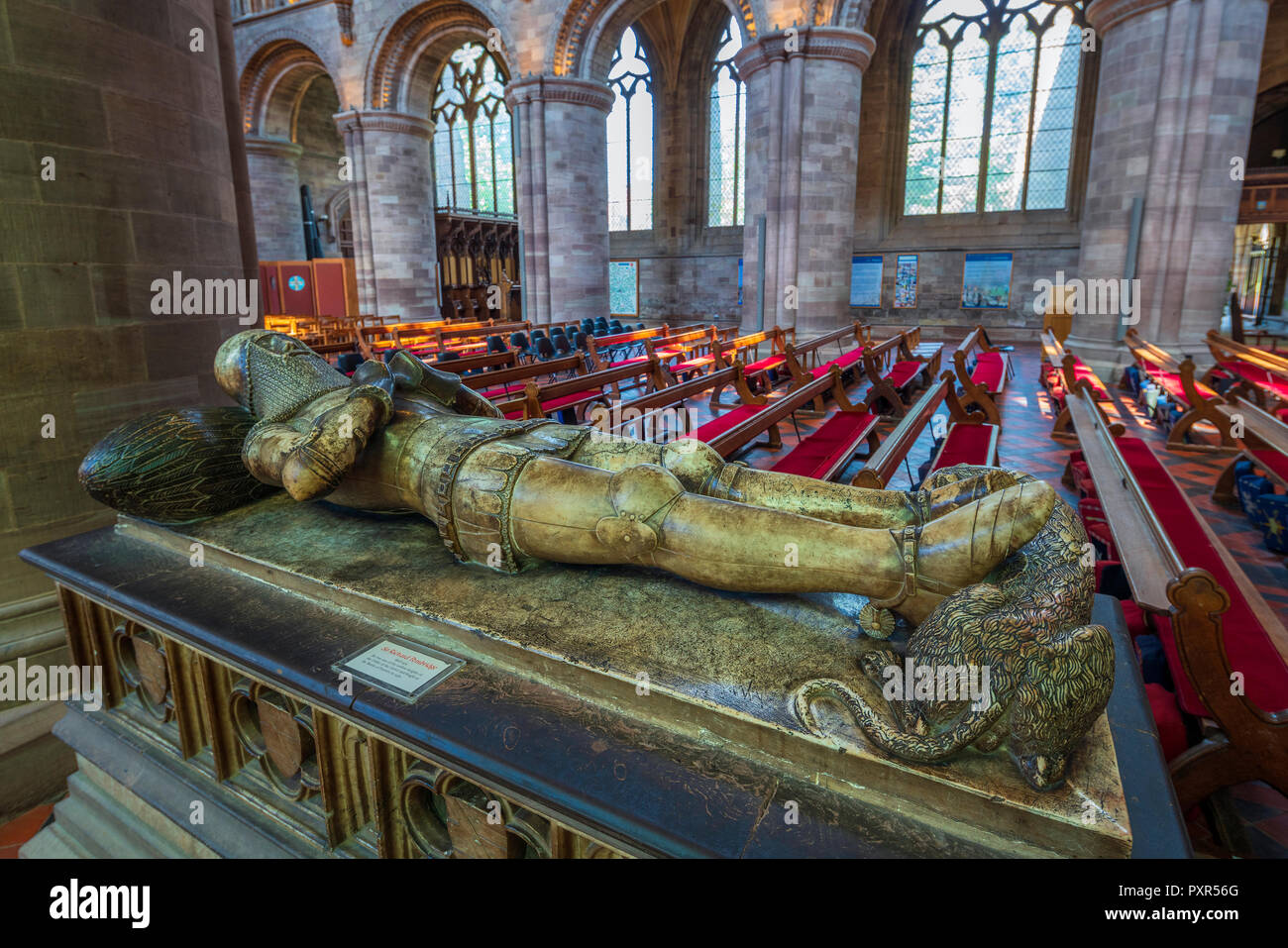 The Tomb of Sir Richard Pembridge at Hereford Cathedral, Herefordshire ...