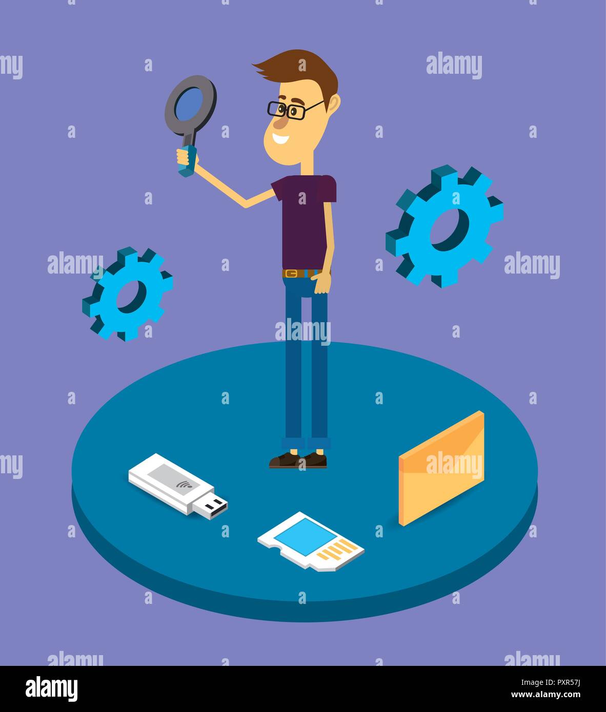 search engine cartoon Stock Vector Image & Art - Alamy