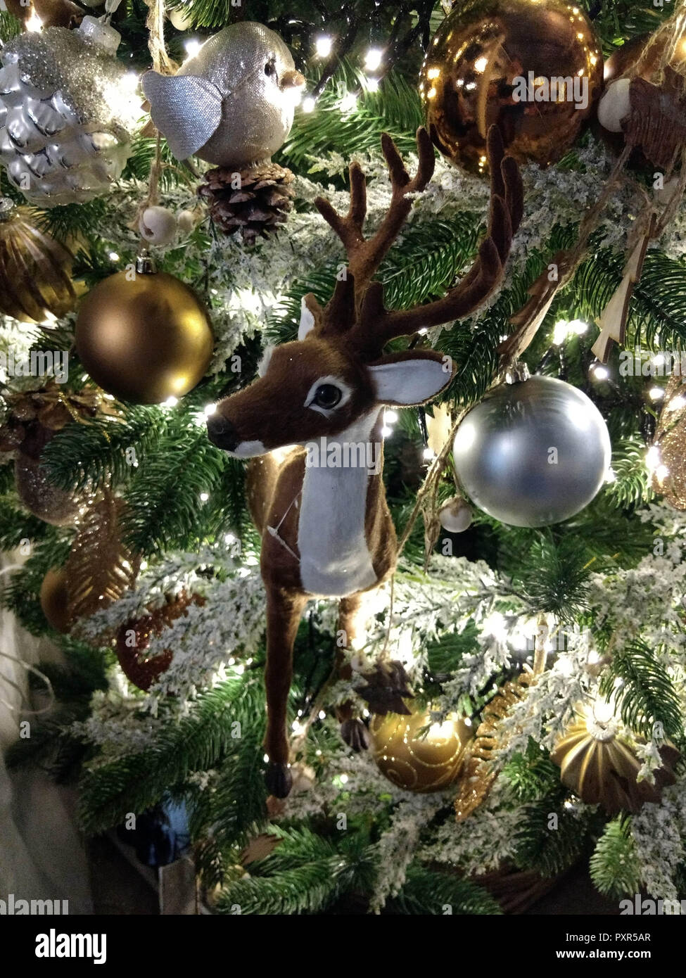Zoomed christmas tree lights hi-res stock photography and images - Alamy