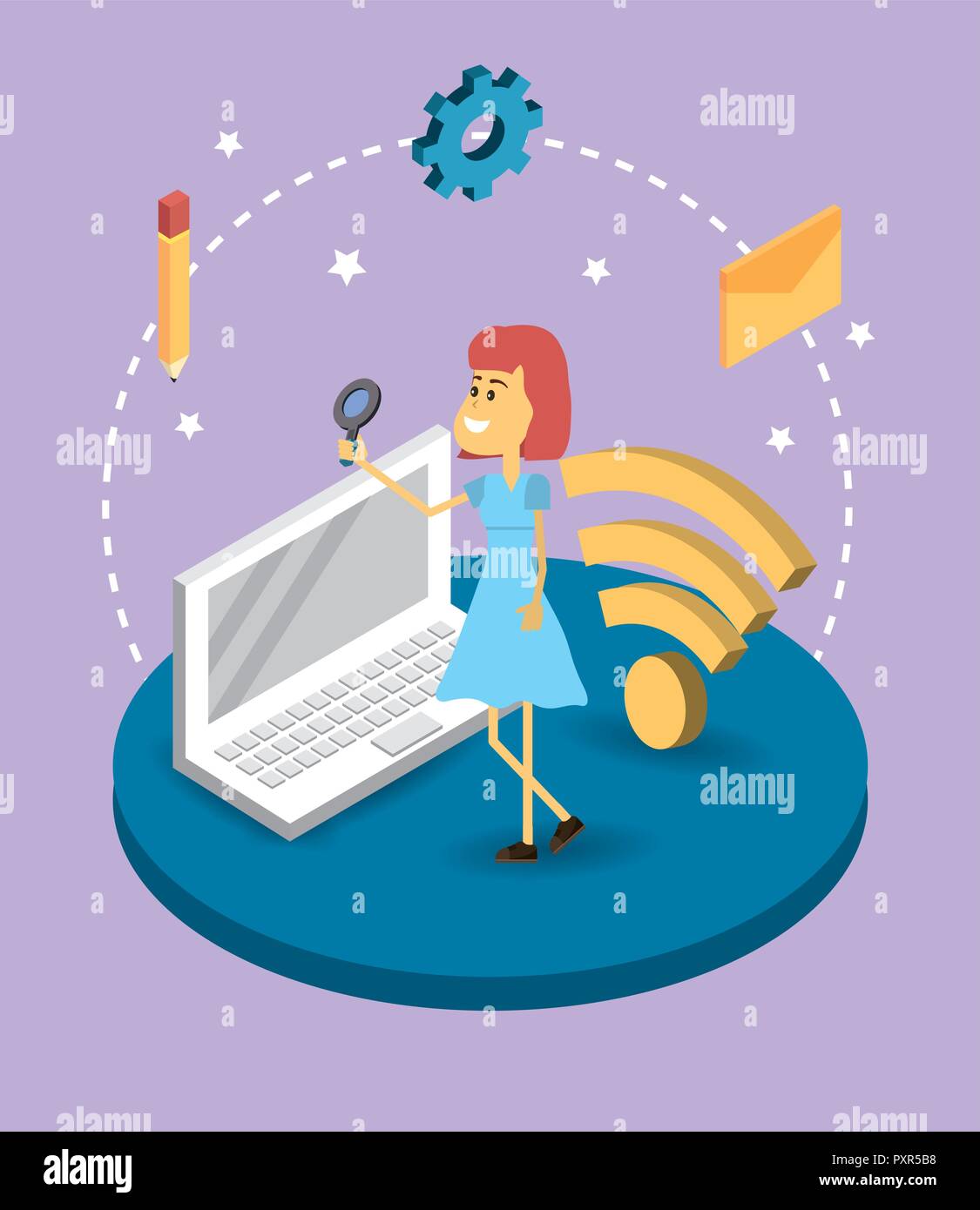 search engine cartoon Stock Vector Image & Art - Alamy