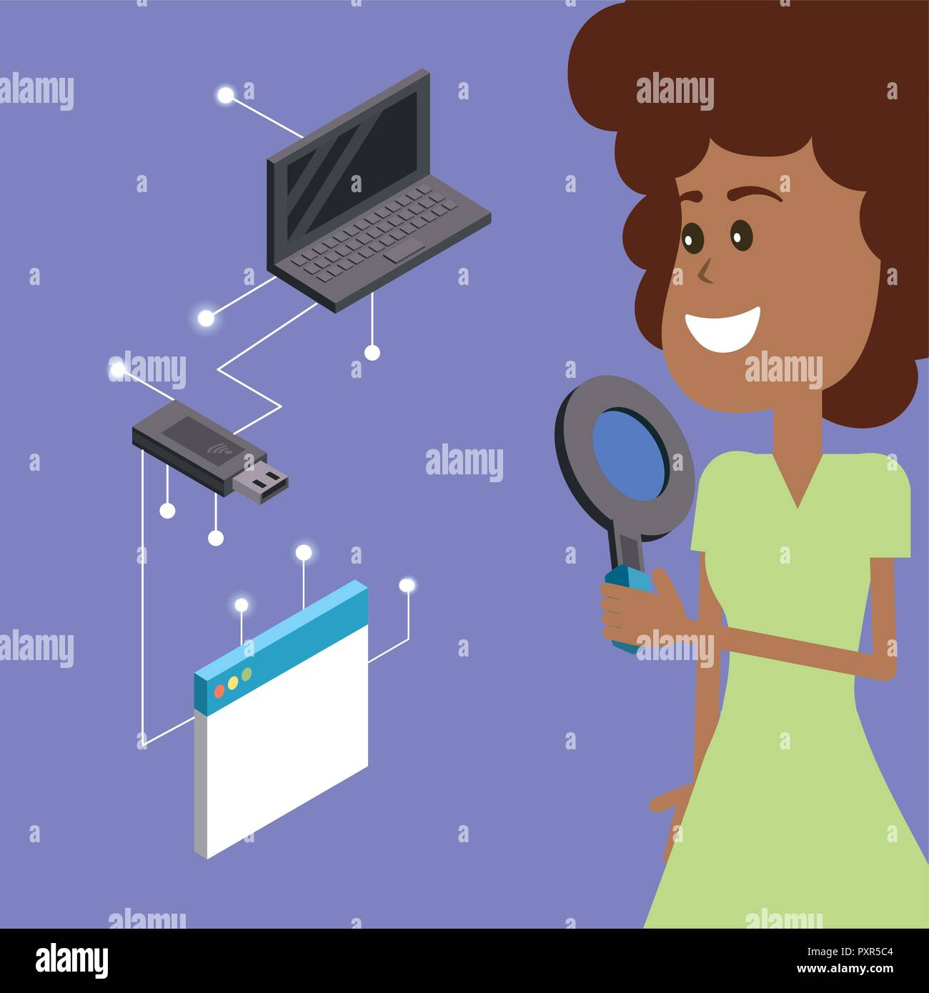 search engine cartoon Stock Vector Image & Art - Alamy
