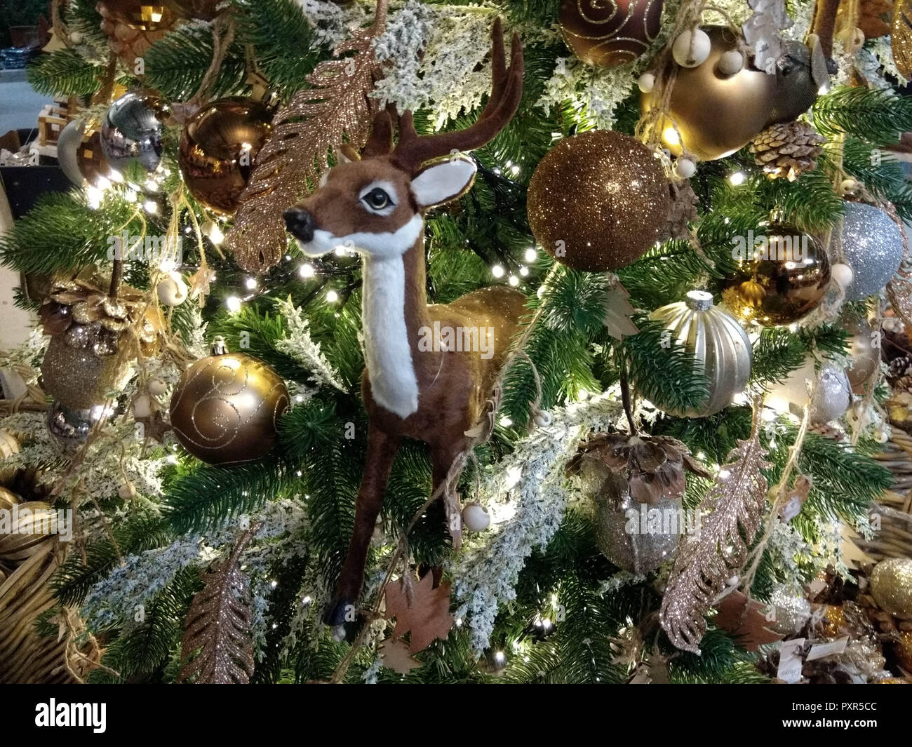 Zoomed christmas tree lights hi-res stock photography and images - Alamy