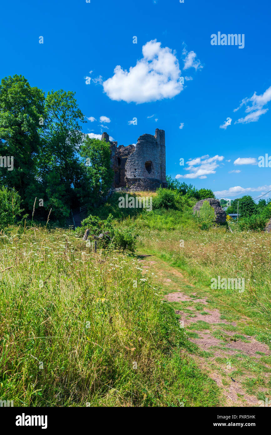 Longtown Castle, Herefordshire, England, United Kingdom, Europe Stock ...