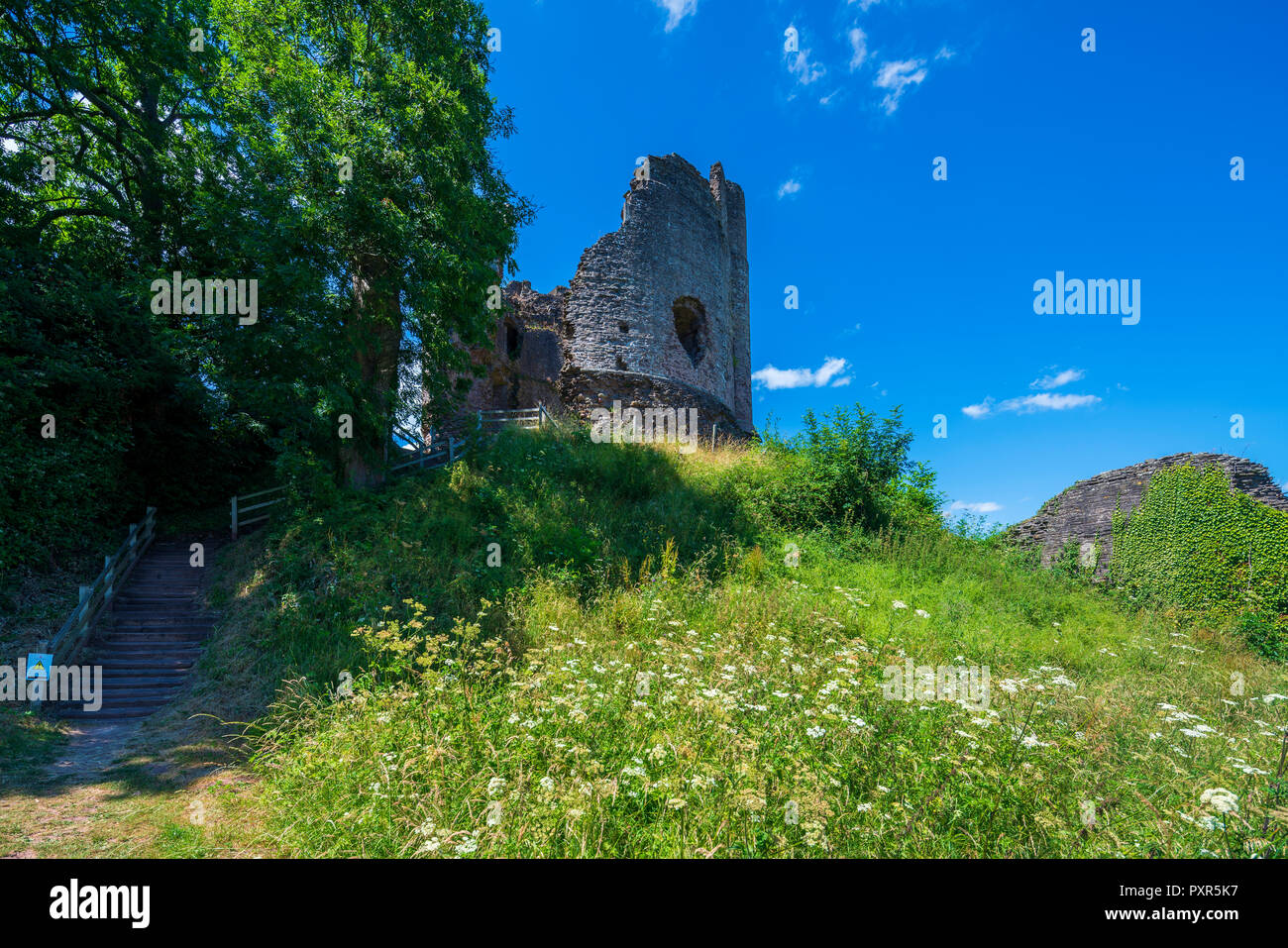 Longtown Castle, Herefordshire, England, United Kingdom, Europe Stock ...