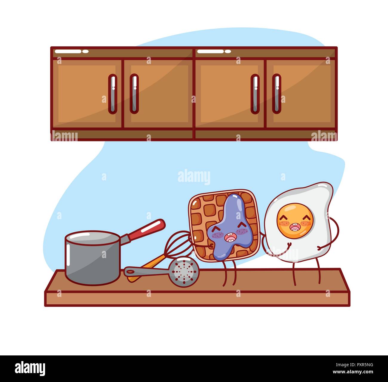 Kitchen Cabinet Cartoon High Resolution Stock Photography and Images ...