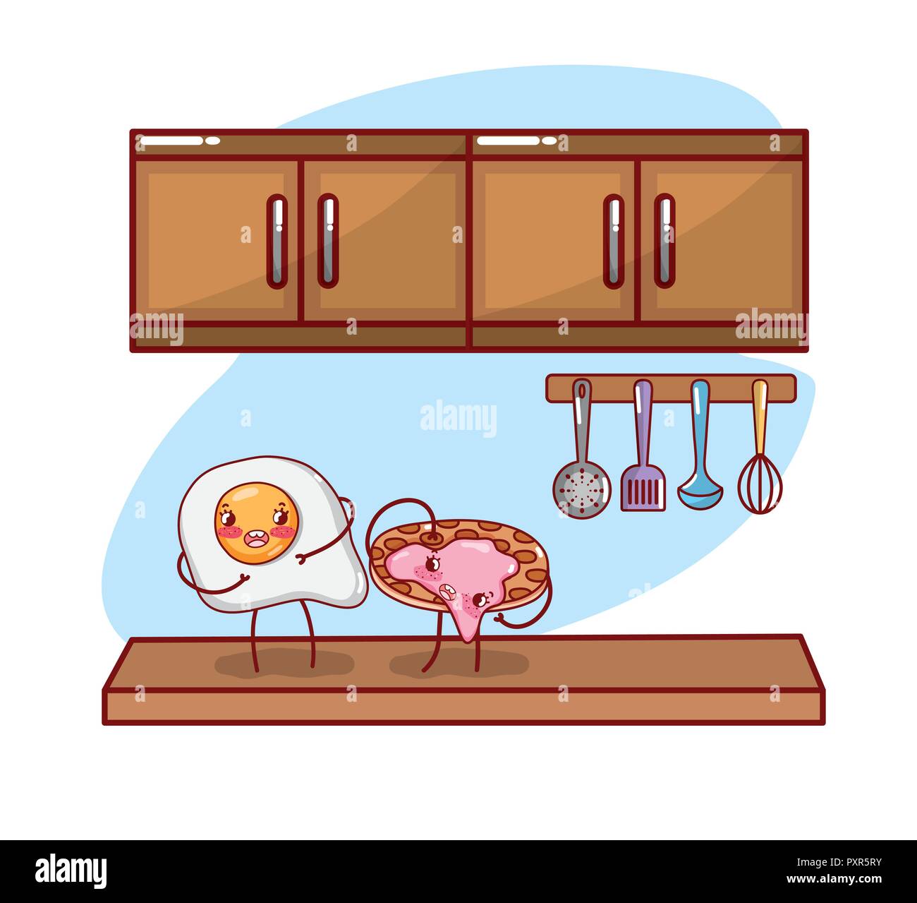 Kitchen Cabinet Cartoon High Resolution Stock Photography and Images ...