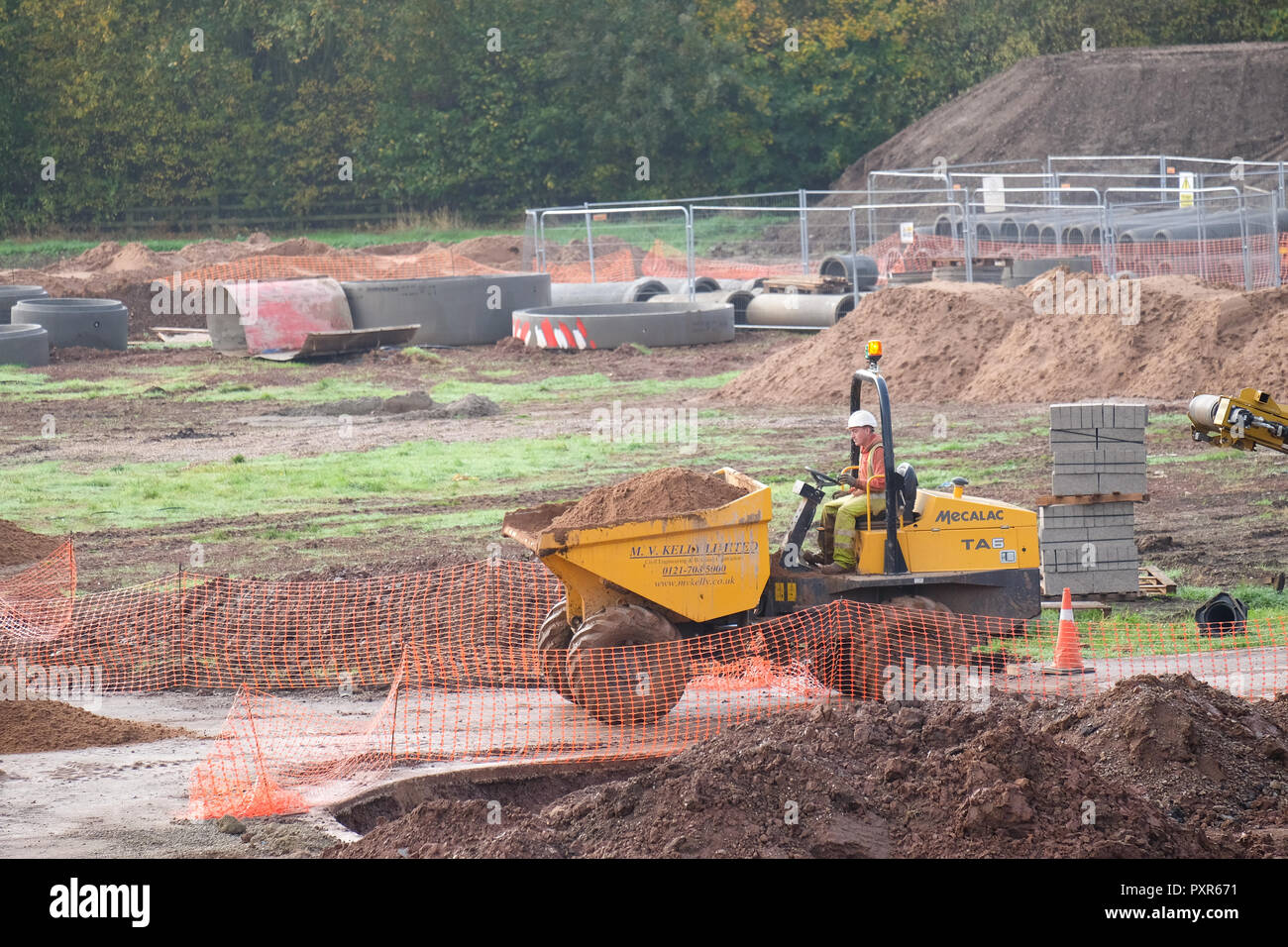 Dumper truck construction site hi-res stock photography and images - Alamy