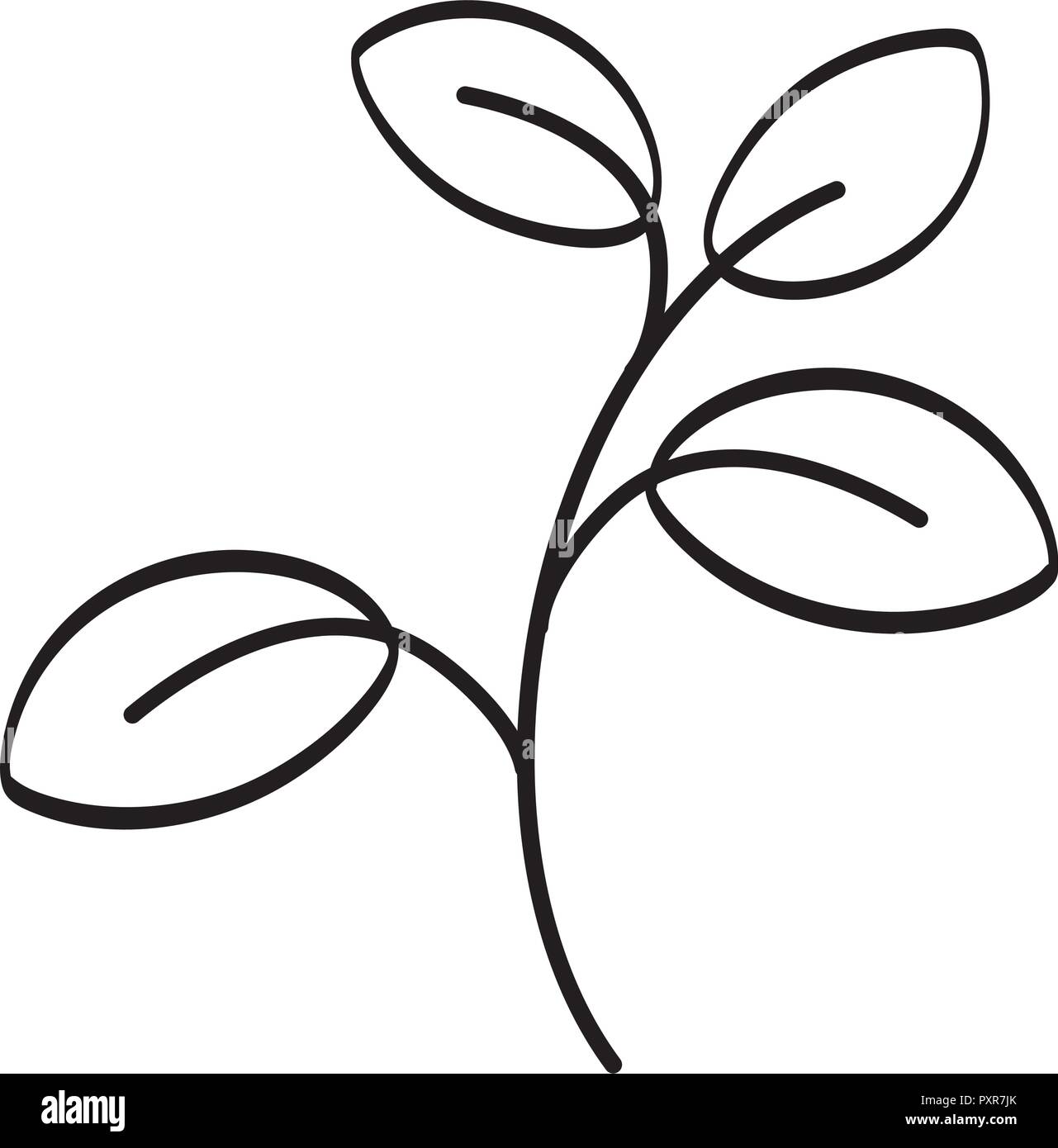 Leaves drawing cartoon Stock Vector Image & Art - Alamy