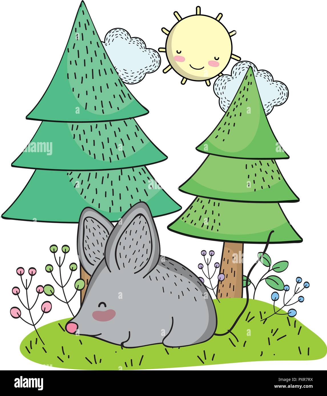 Mouse wild animal cartoon Stock Vector Image & Art - Alamy