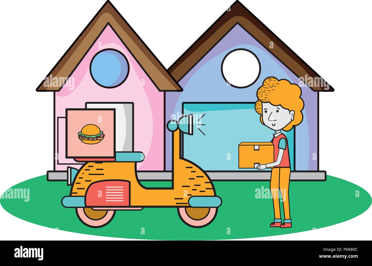 Courrier express Stock Vector Images - Alamy