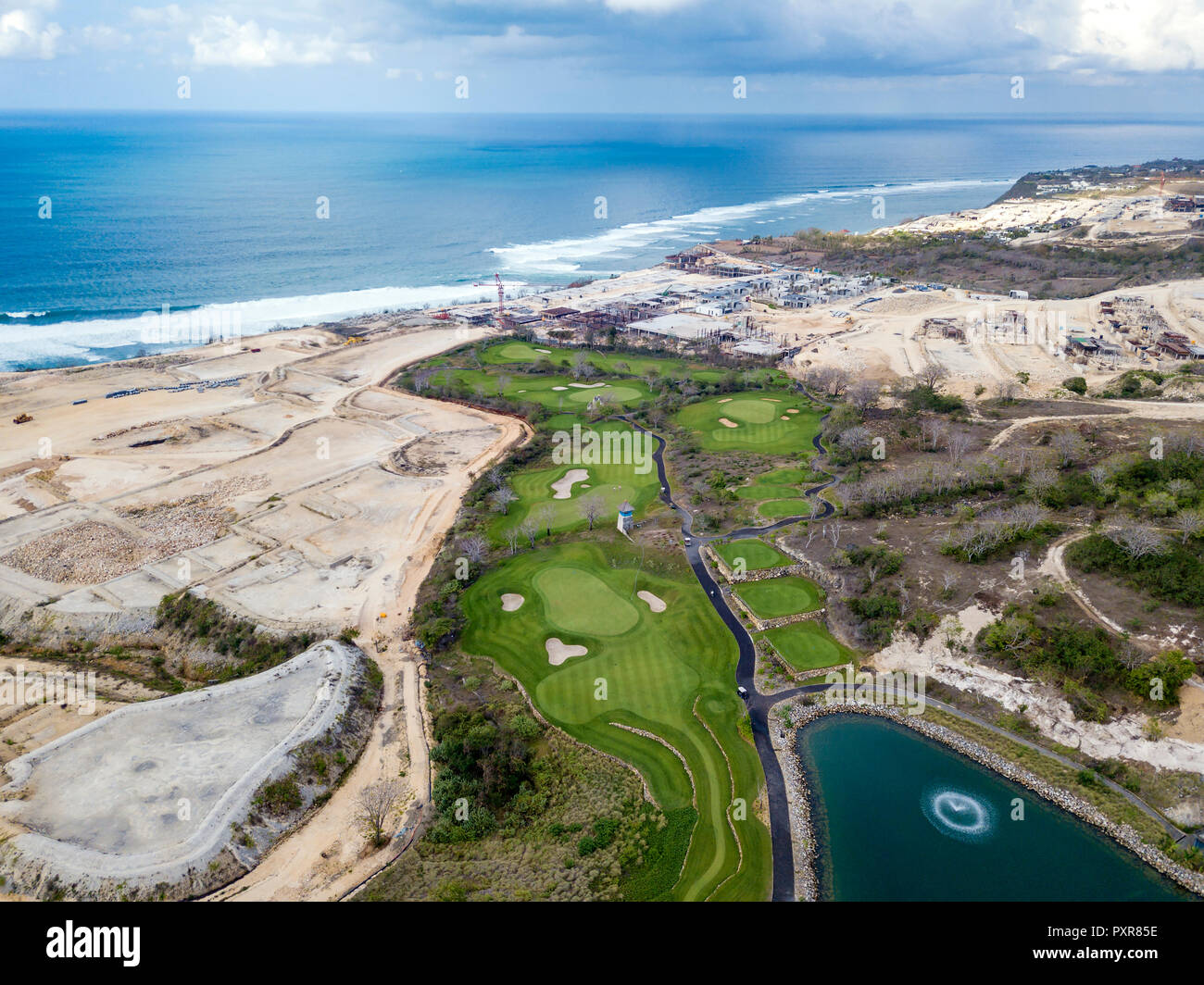 Indonesia, Bali, golf course at Payung beach Stock Photo - Alamy