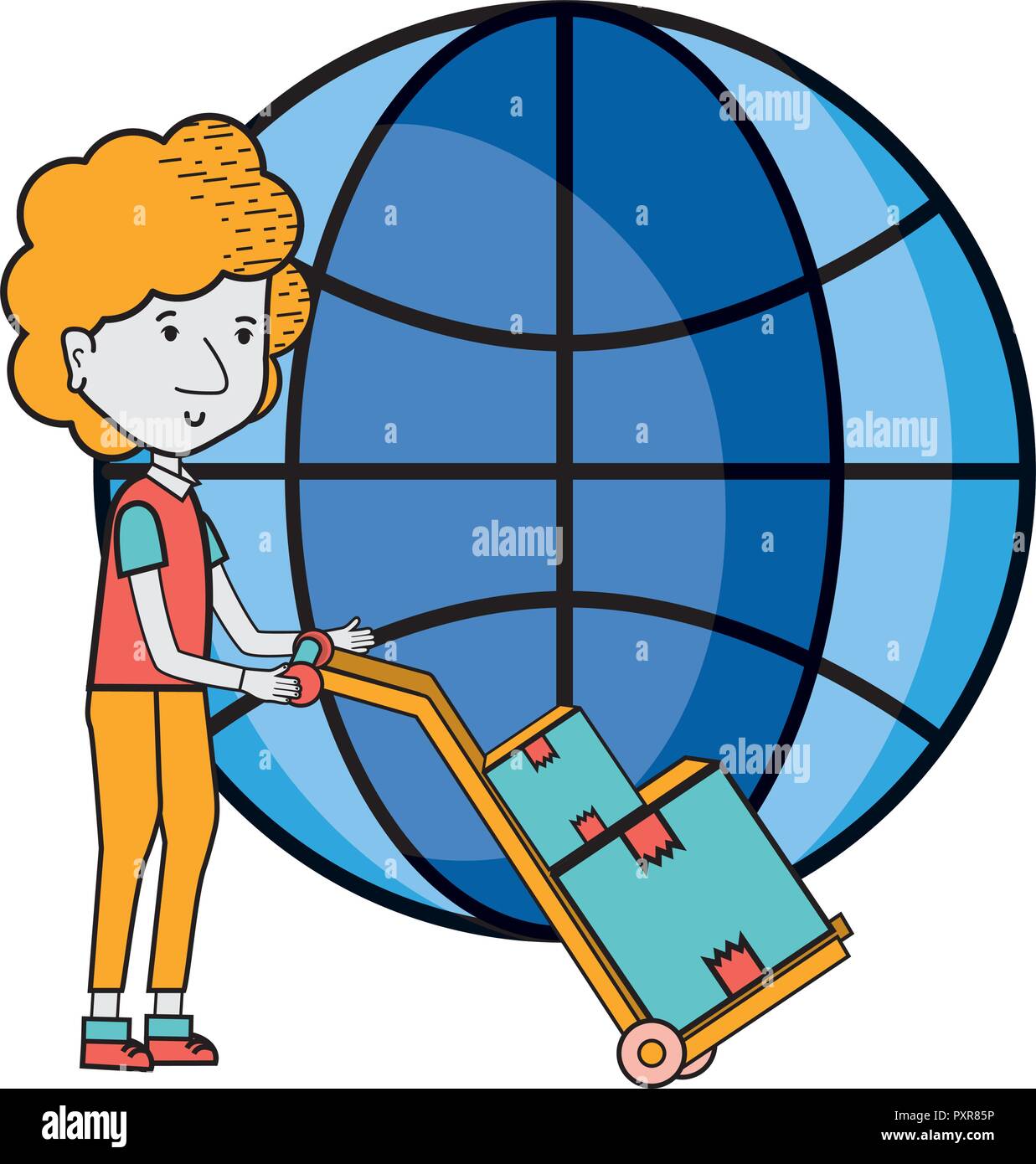 Delivery service cartoon Stock Vector Image & Art - Alamy