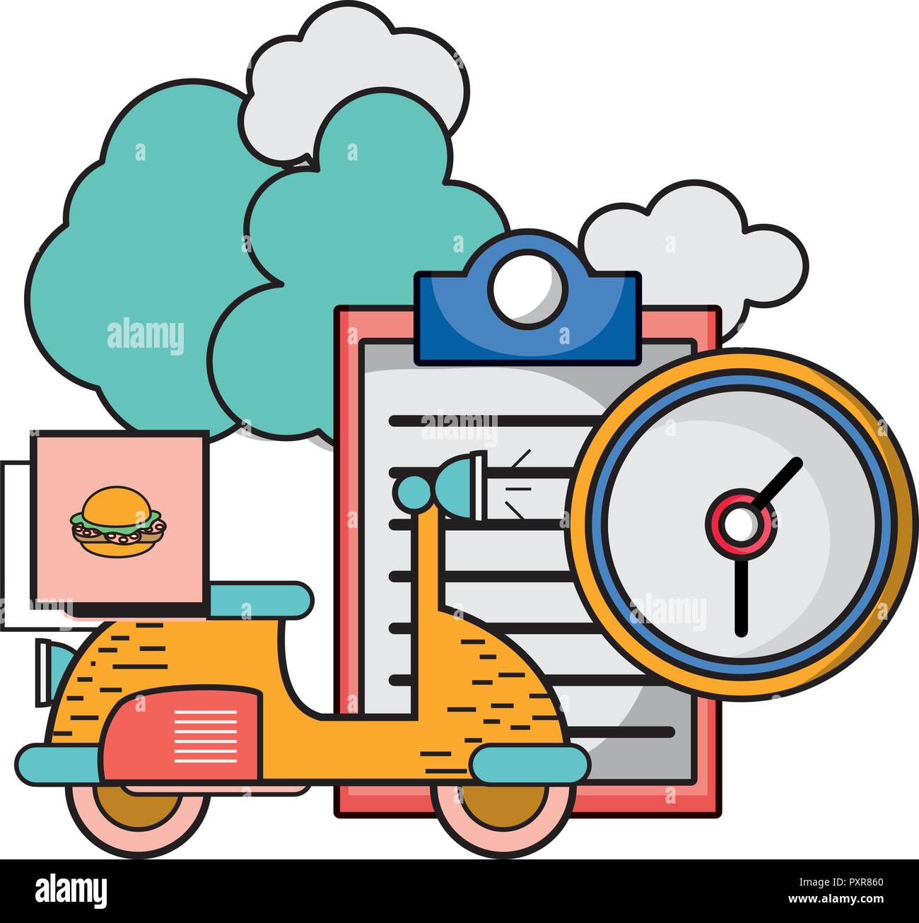food delivery order Stock Vector Image & Art - Alamy