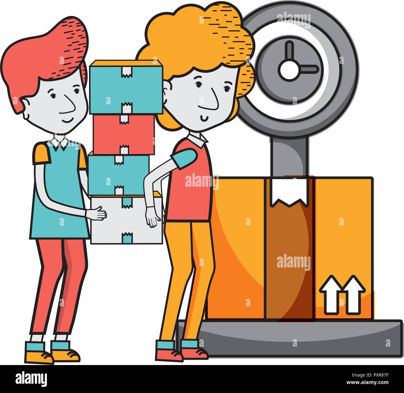 Delivery service cartoon Stock Vector Image & Art - Alamy