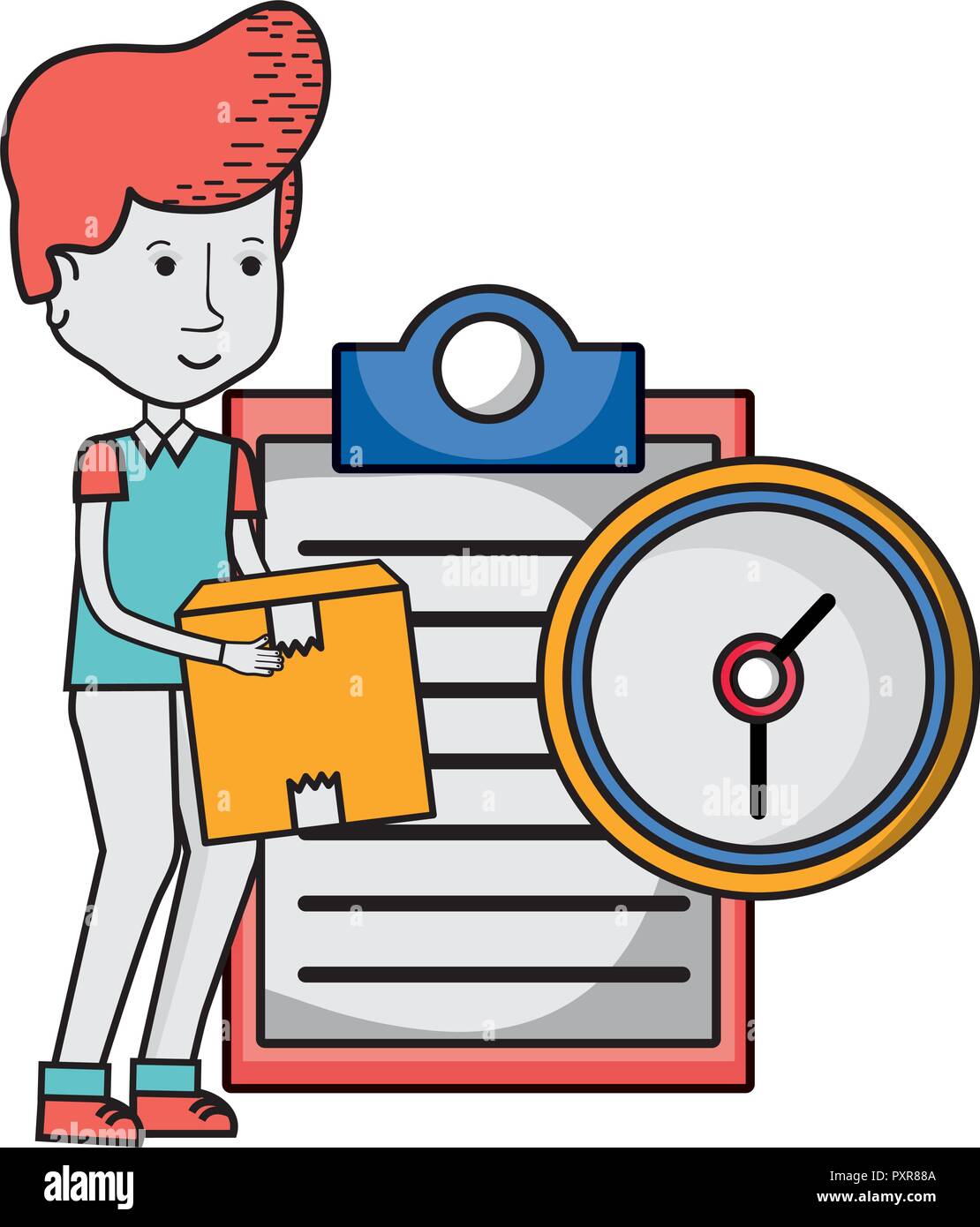 Delivery service cartoon Stock Vector Image & Art - Alamy