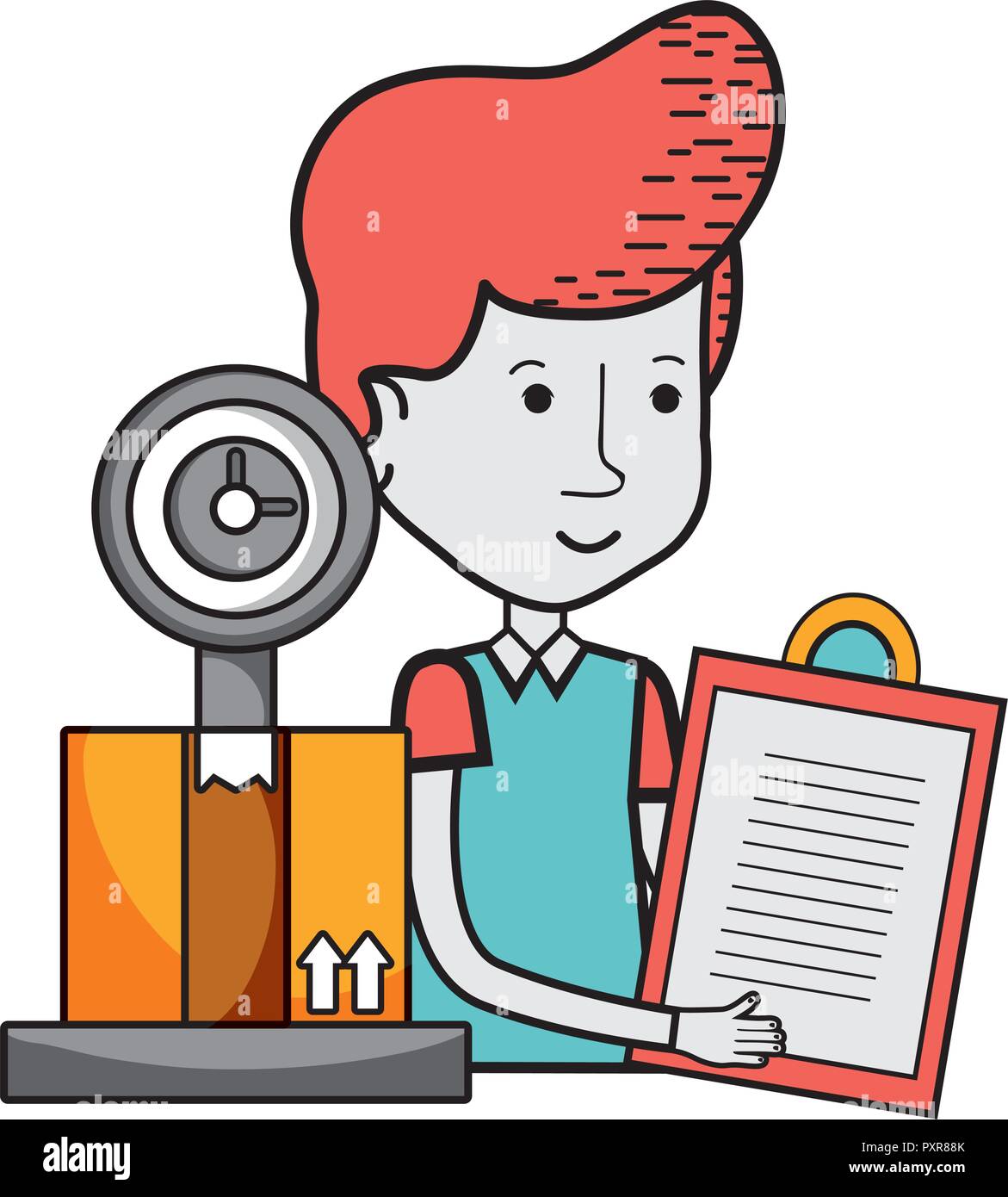Delivery service cartoon Stock Vector Image & Art - Alamy