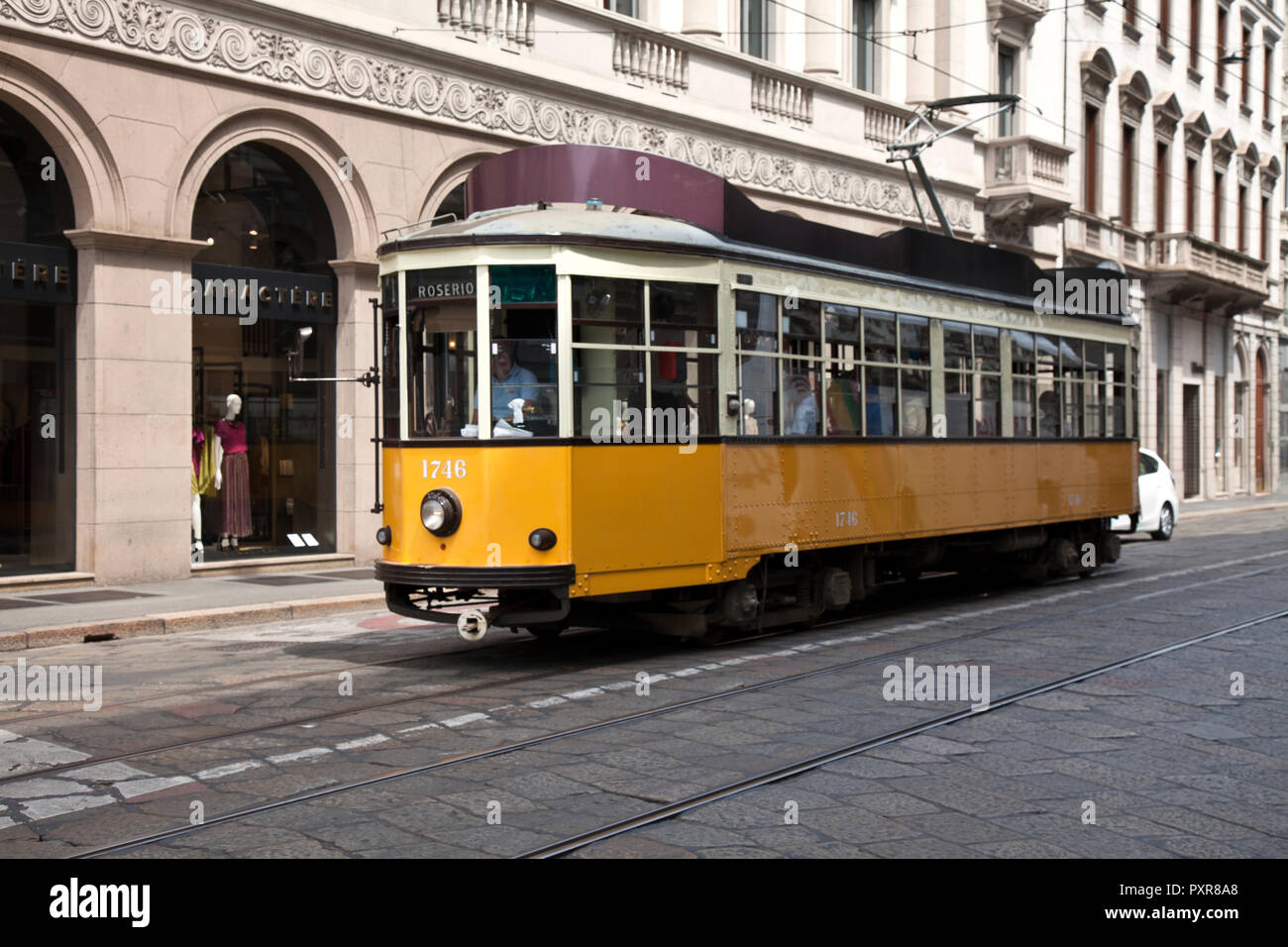 Public transport tram milan hi-res stock photography and images - Alamy
