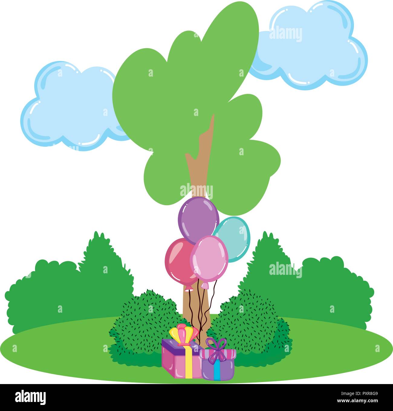 Child and birthday presents Stock Vector Images - Alamy