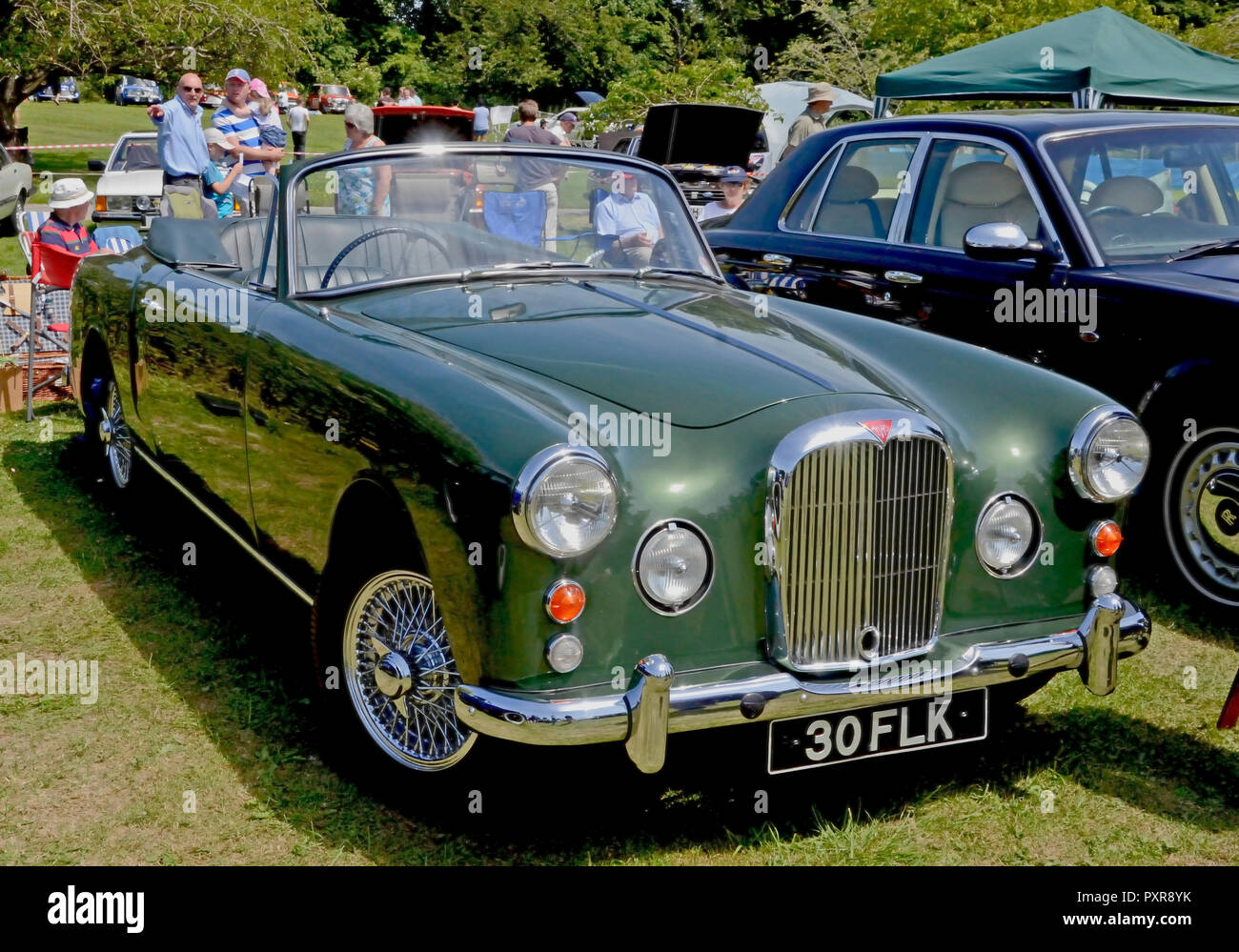 Classic car convertible trees hi-res stock photography and images - Alamy