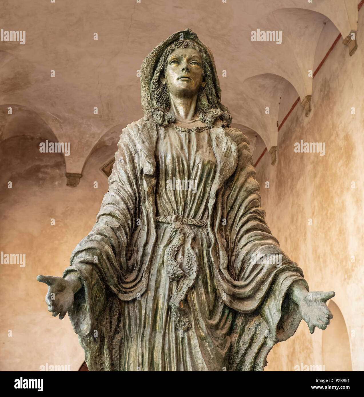 Statue at Monreale Cathedral near Palermo in Sicily Stock Photo - Alamy