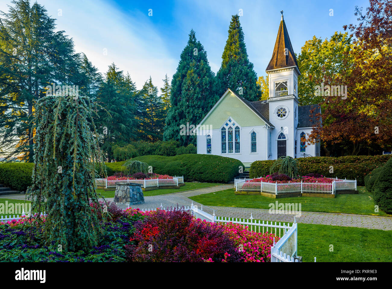 Minoru Chapel, Minoru Park, Richmond, British Columbia, Canada Stock ...